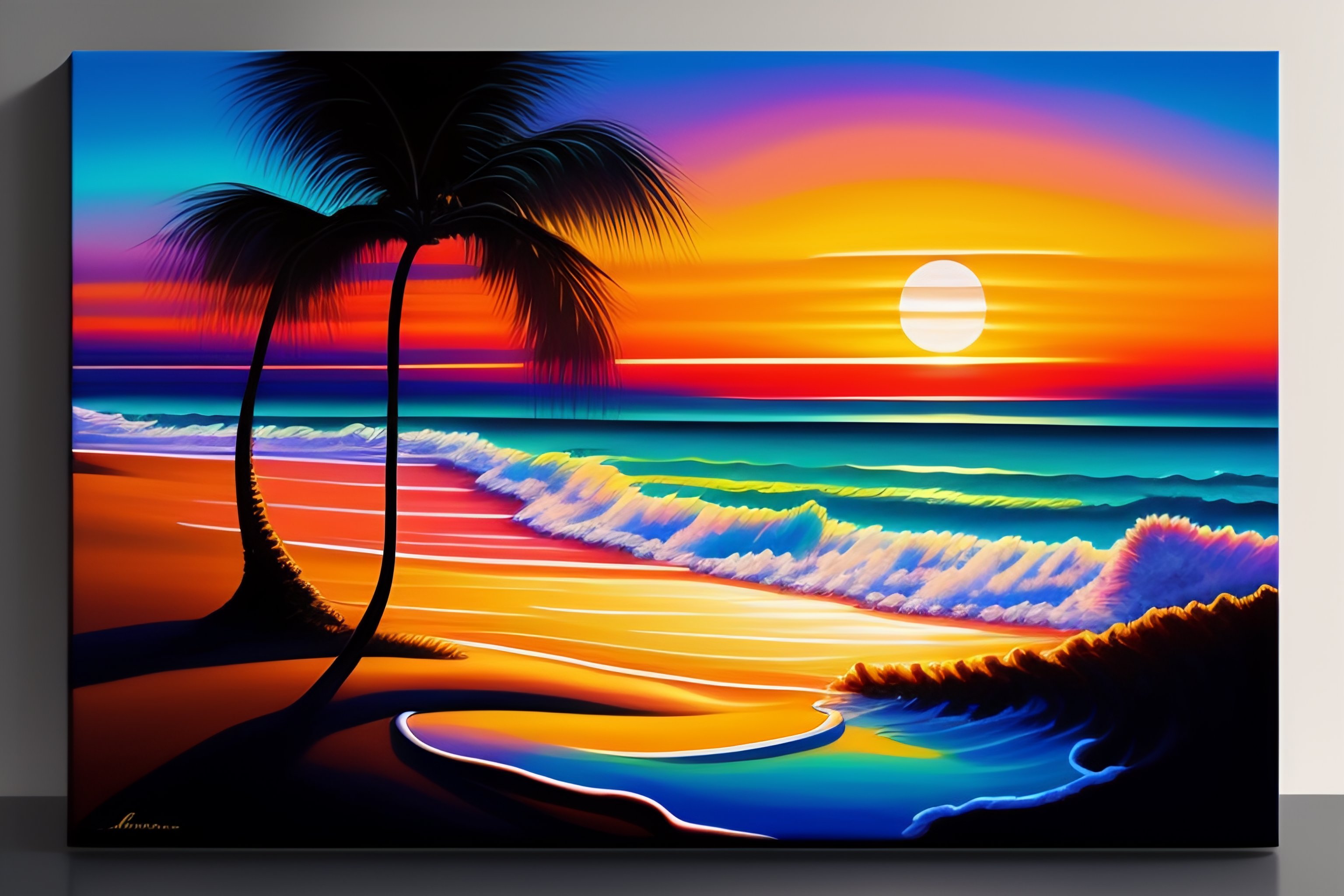 Lexica - Abstract painting of the most beautiful island that people can ...