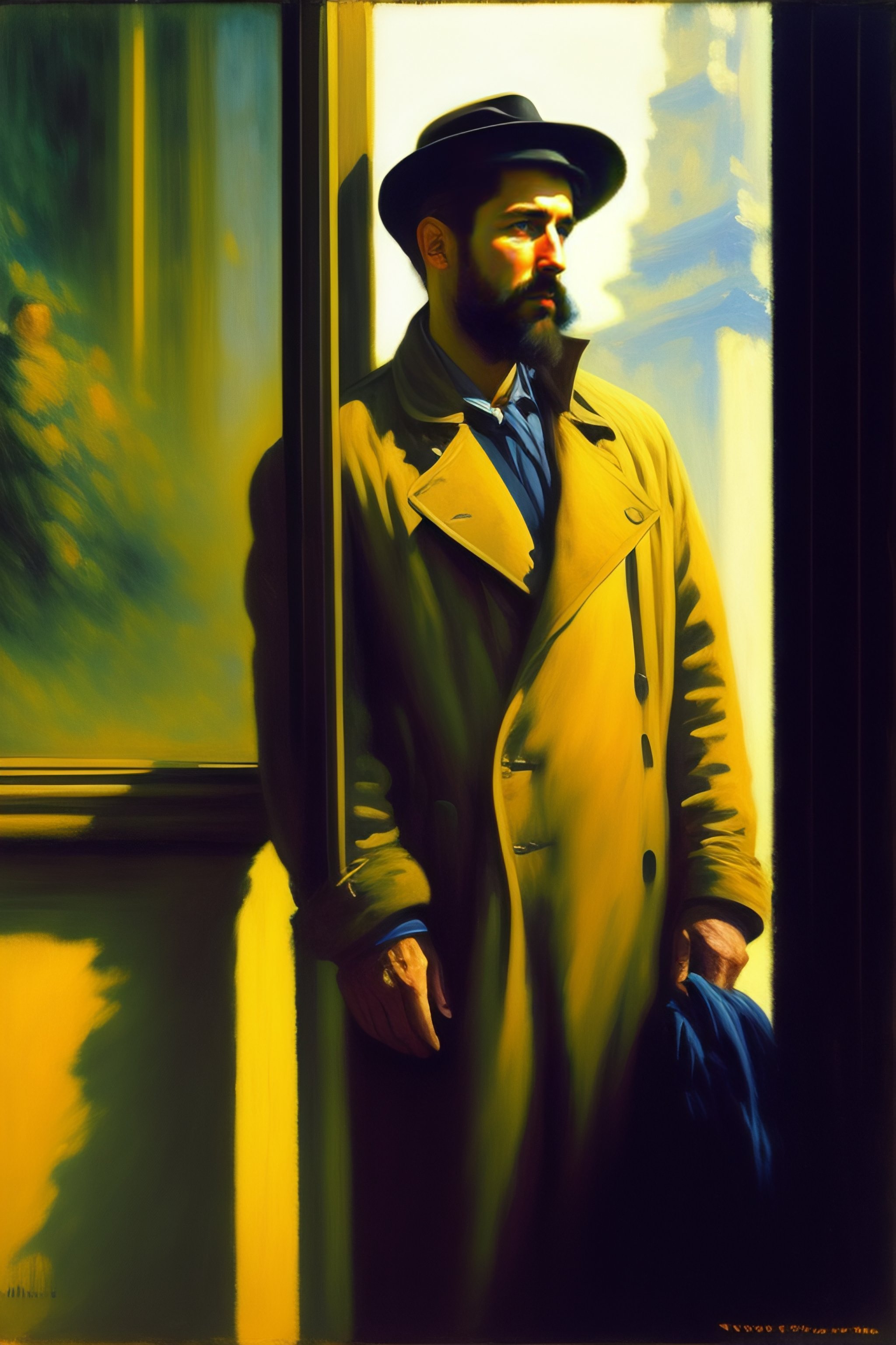 Lexica - Oil painting, impressionist brush strokes of a working-class ...