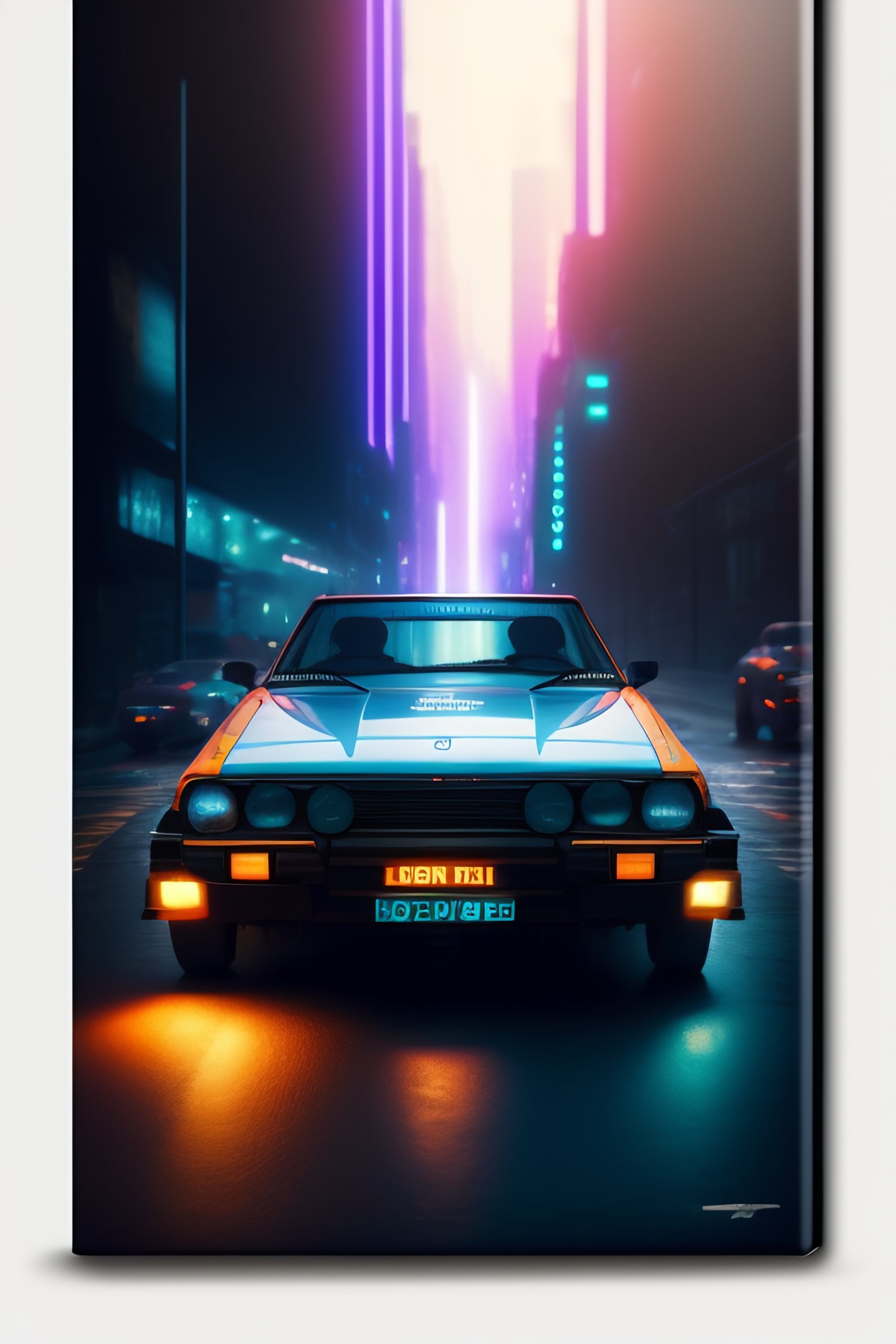 Lexica - A cyberpunk Volvo 245