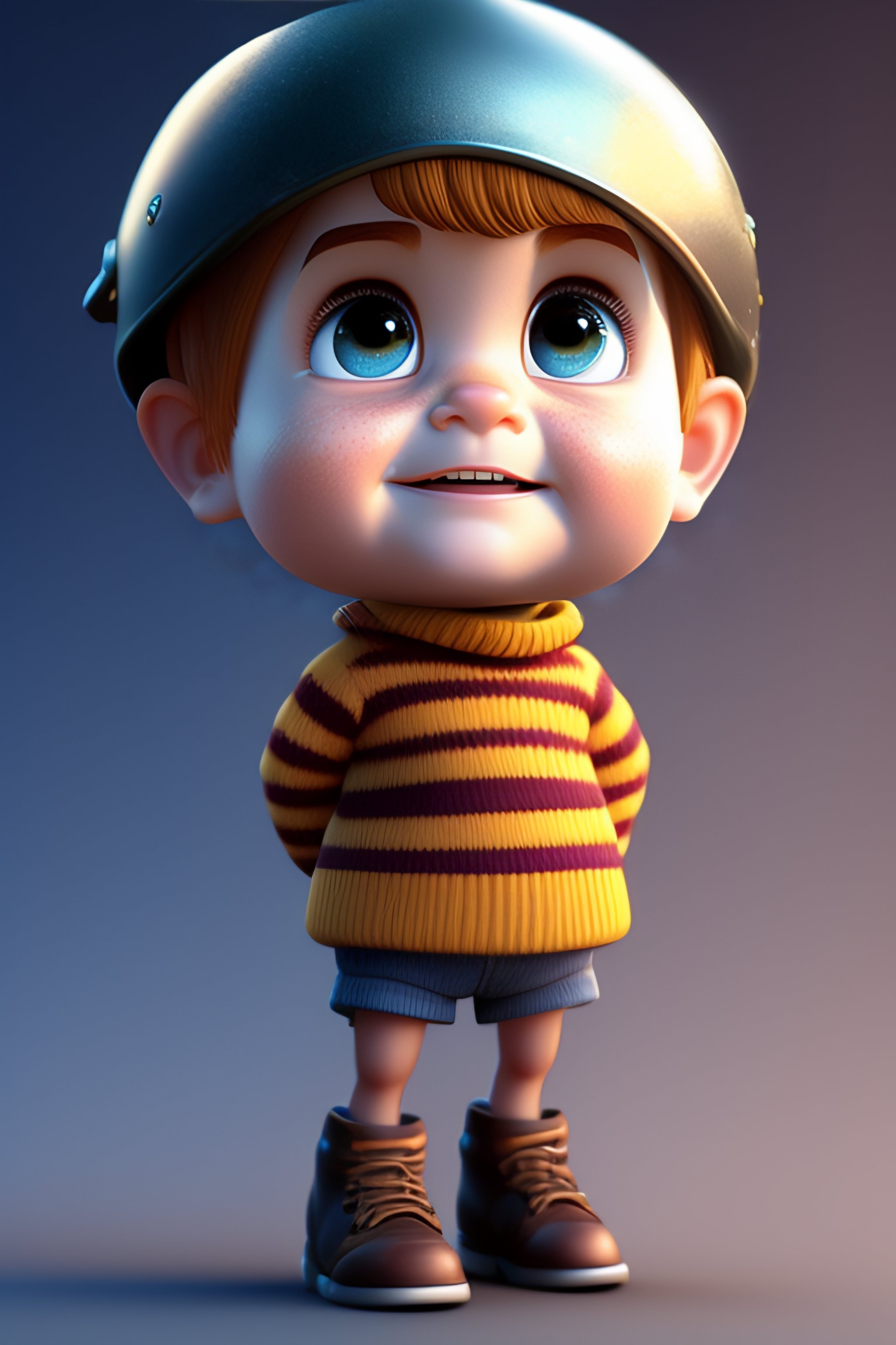 Lexica - Pixar character, 3D, standing, full body, centralized, funny ...