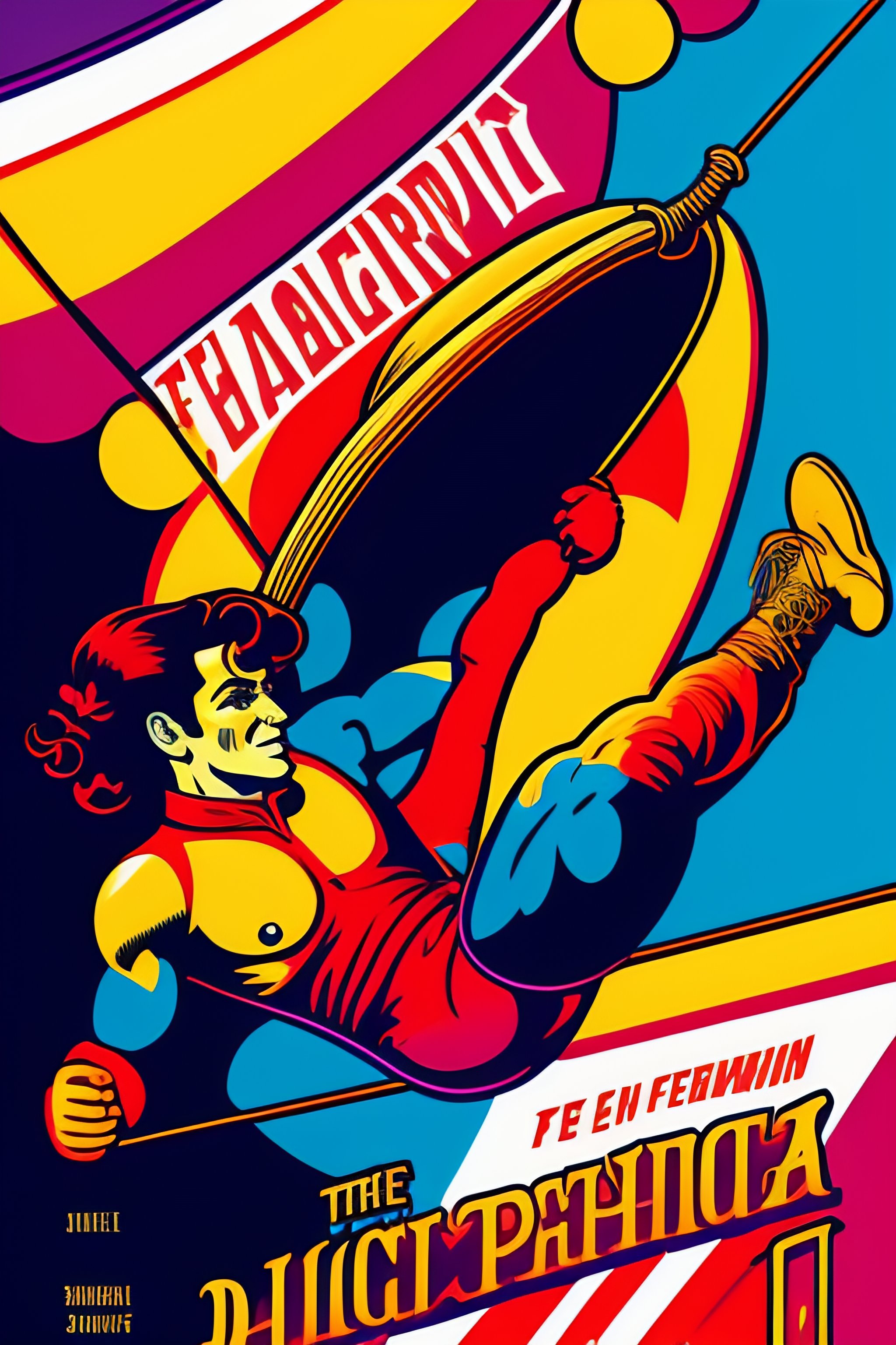 Lexica - Retro comic style artwork, highly detailed circus acrobat ...