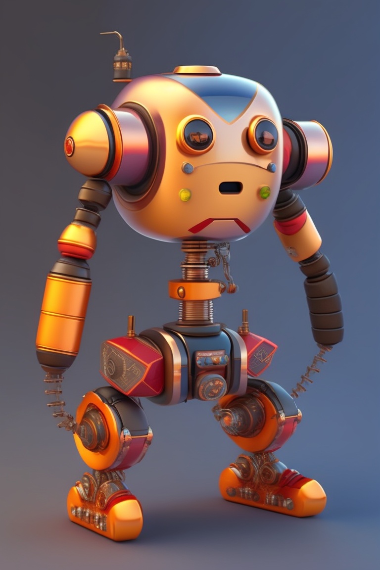 Lexica - A wacky robot made of odds and ends, very mobile with ...