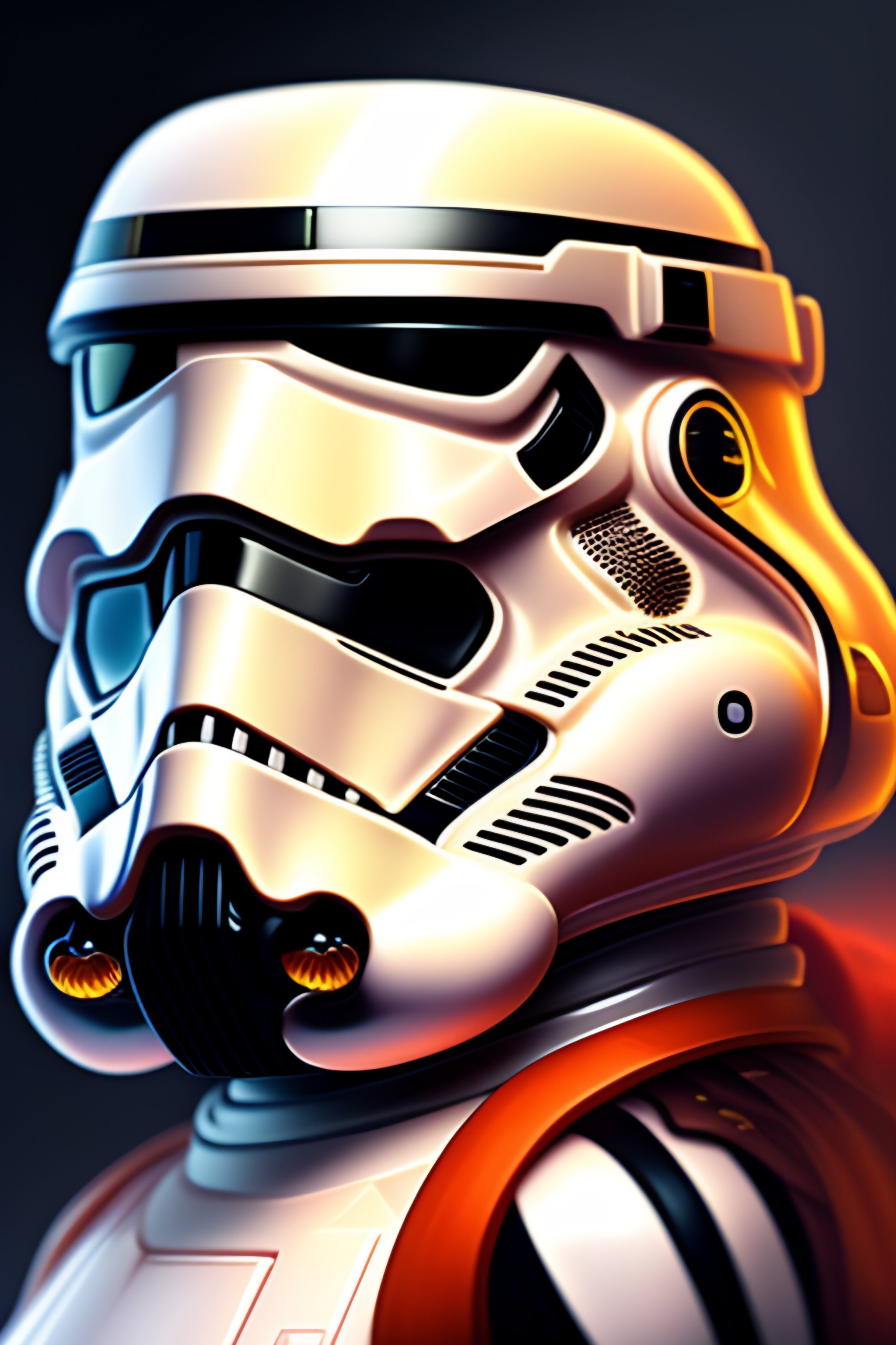 Lexica - Portrait of a stormtrooper flame division, anime fantasy ...