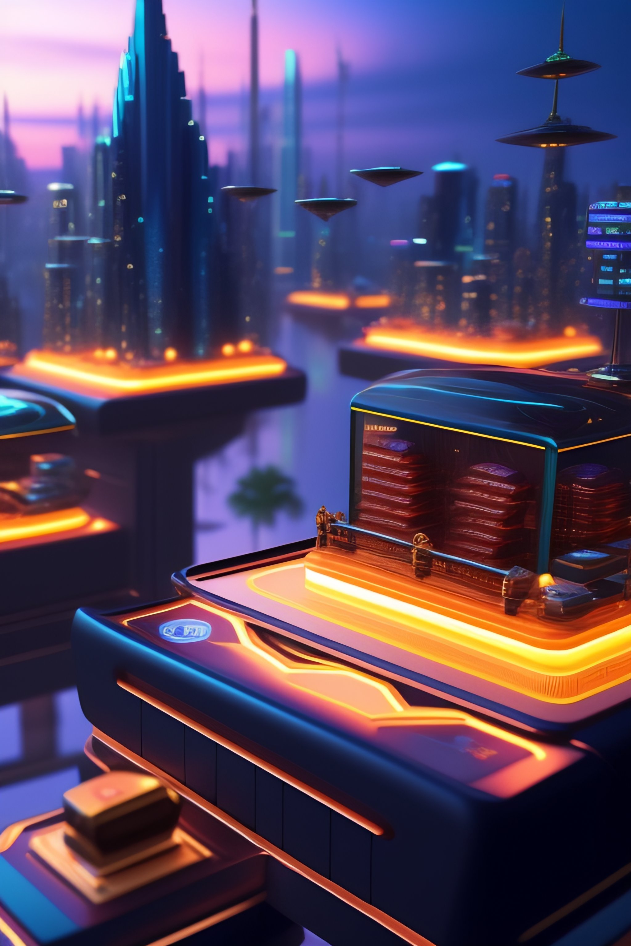 Lexica - 3d meta verse game world, offline coin trade market, digital ...