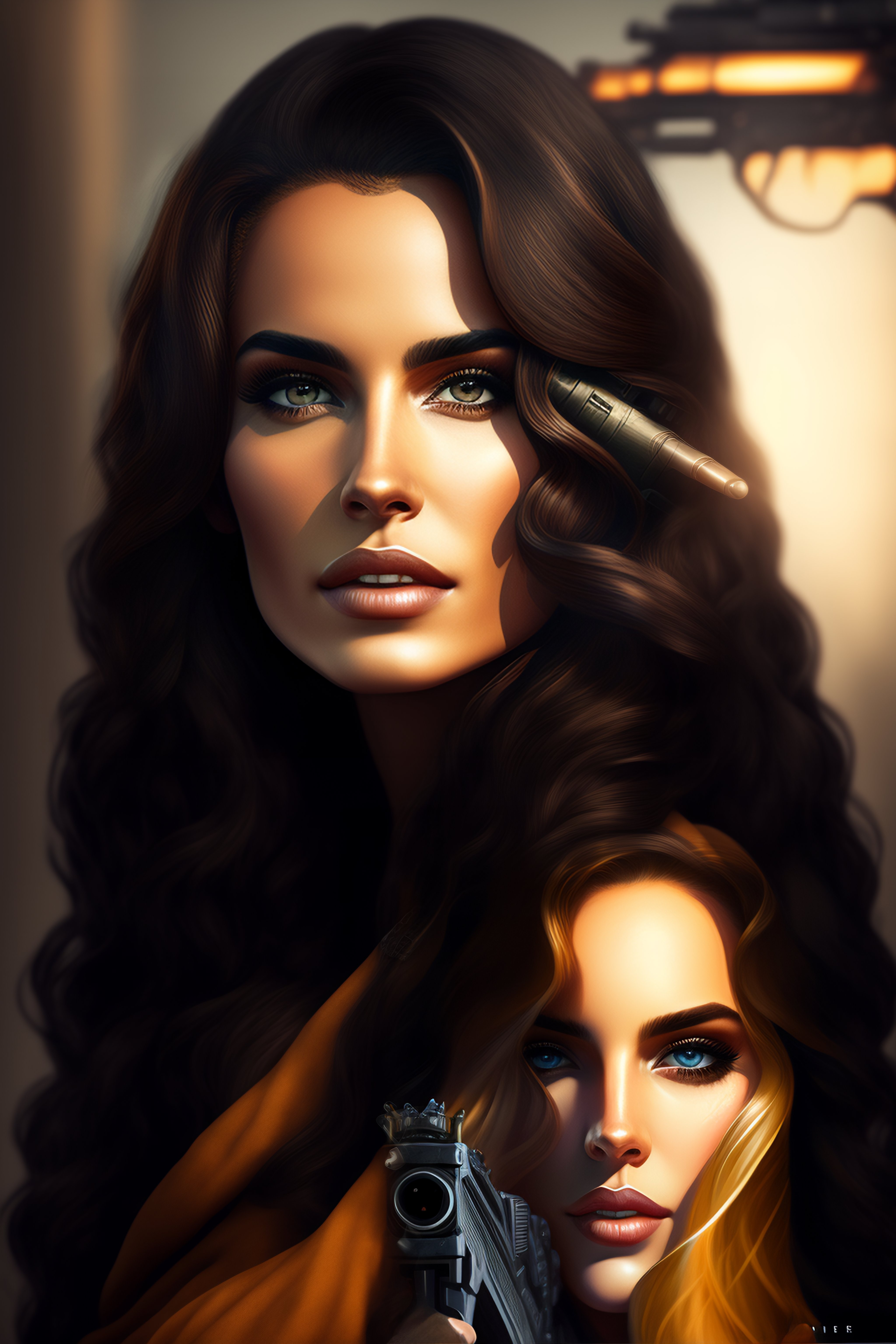 Lexica - War beautiful woman, half, full body, detailed eyes, high ...