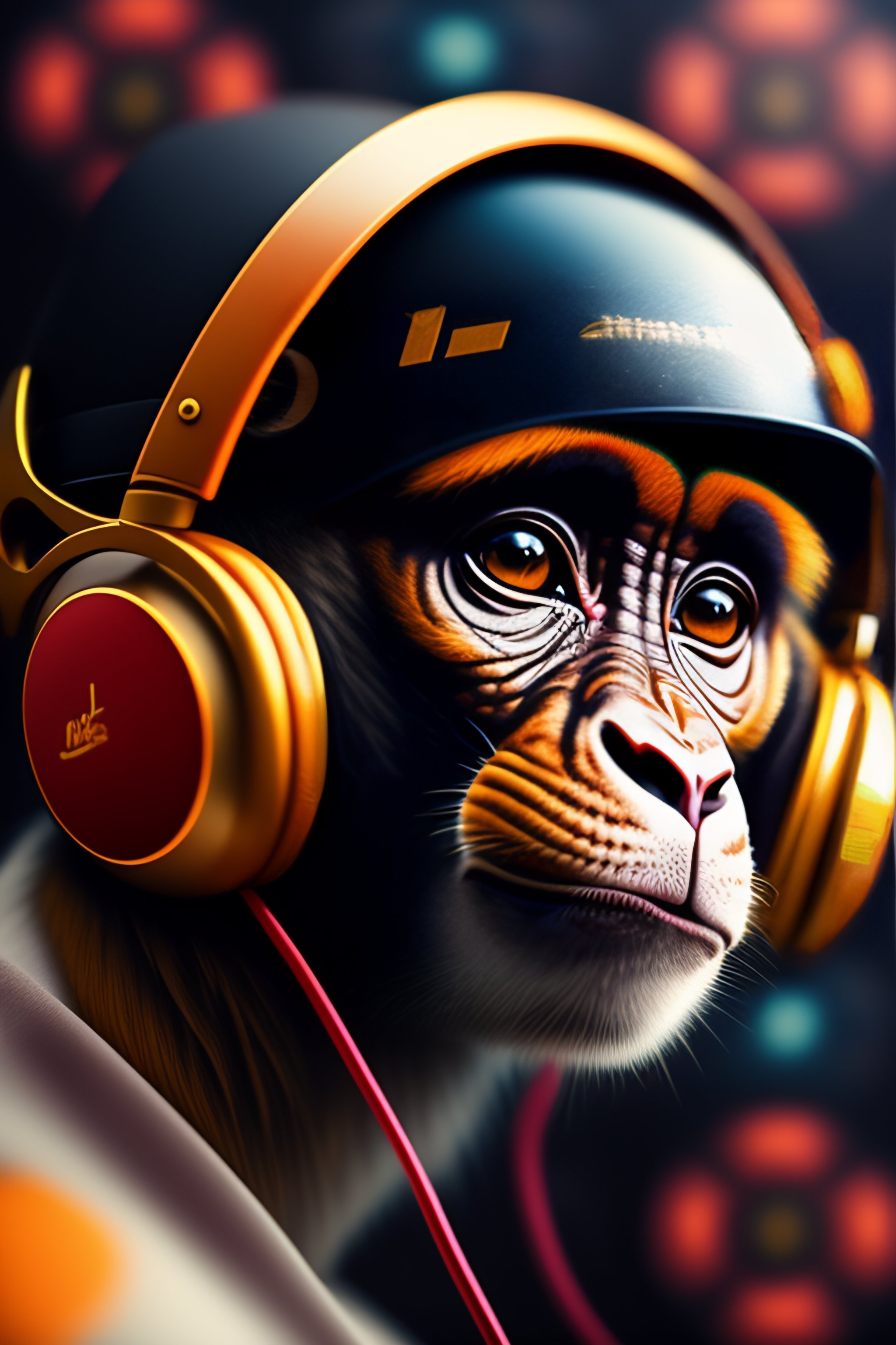 Lexica - Excellent painted monkey, high quality masterpiece painted ...