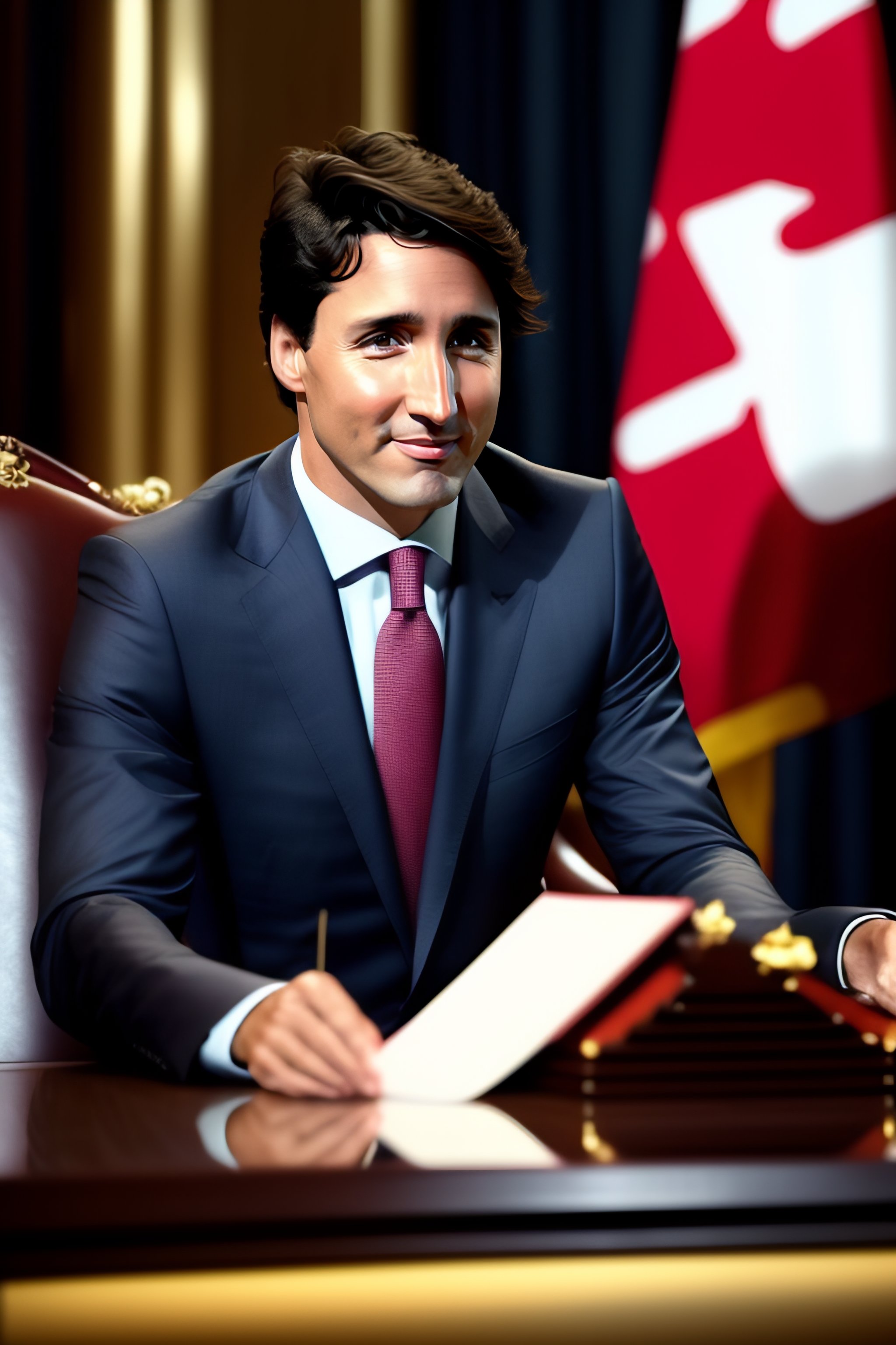 Lexica - Justin trudeau saying good night