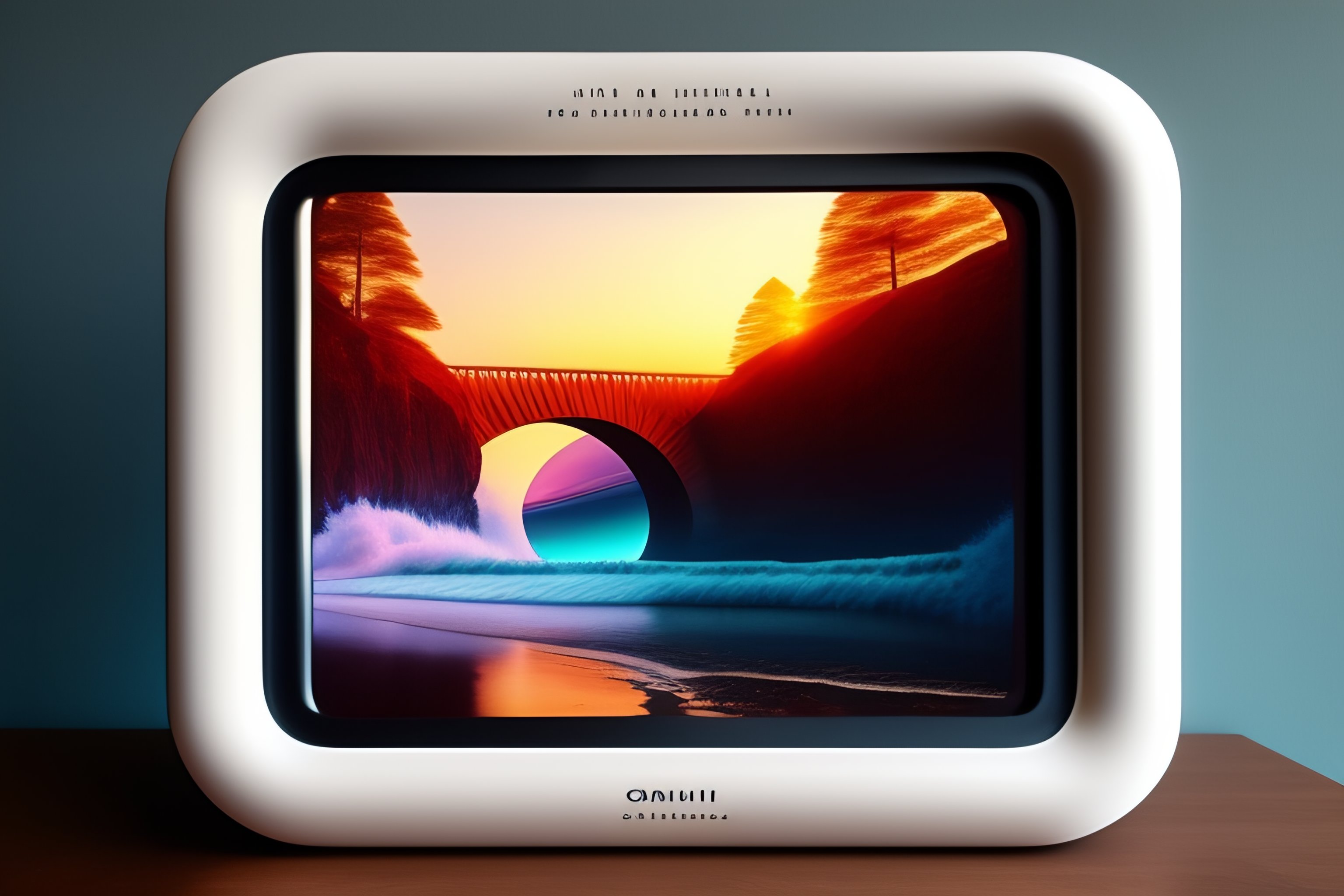 Lexica - Futuristic photo frame