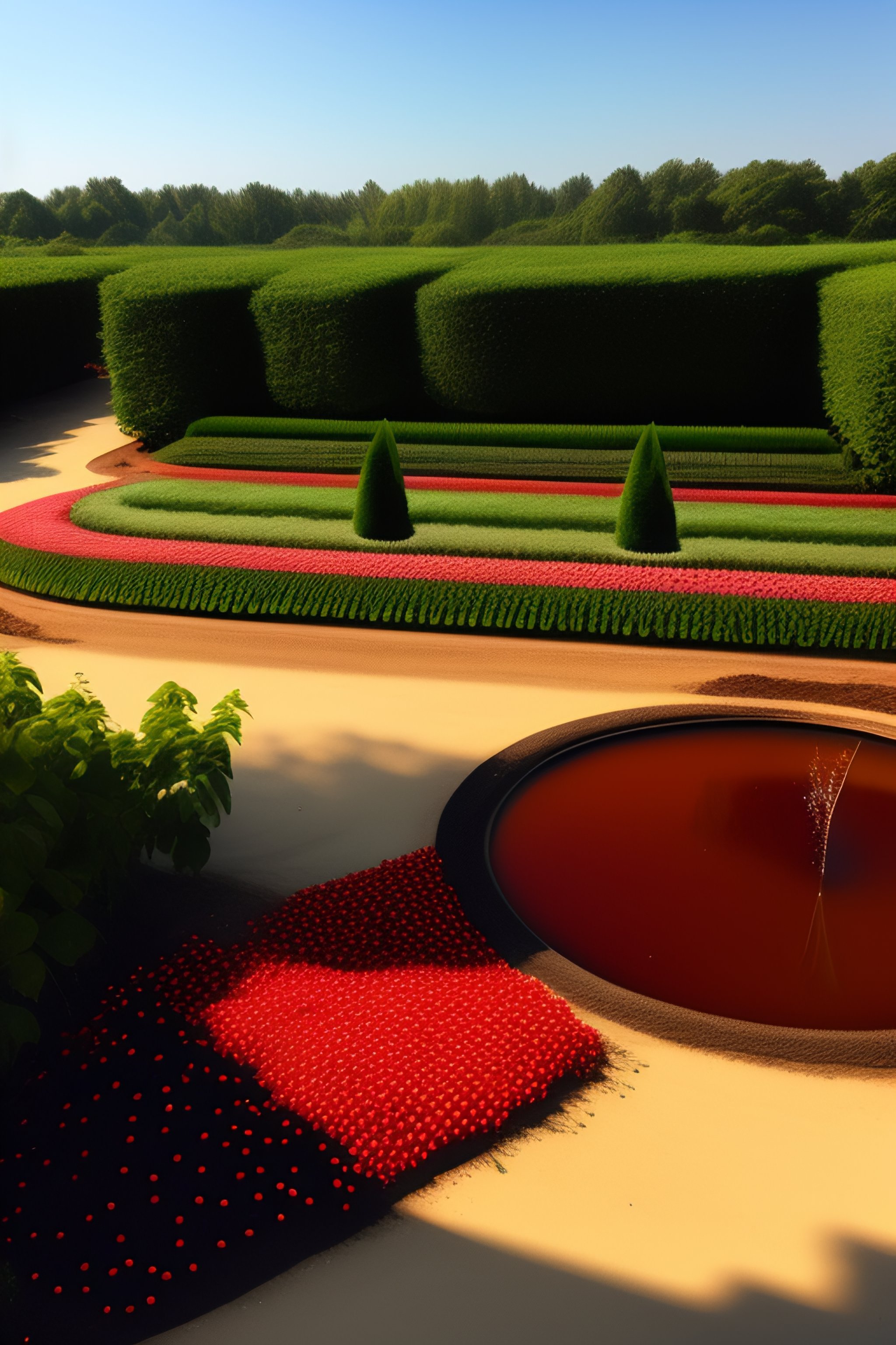 Lexica - Cherry garden work in womenof harvest time