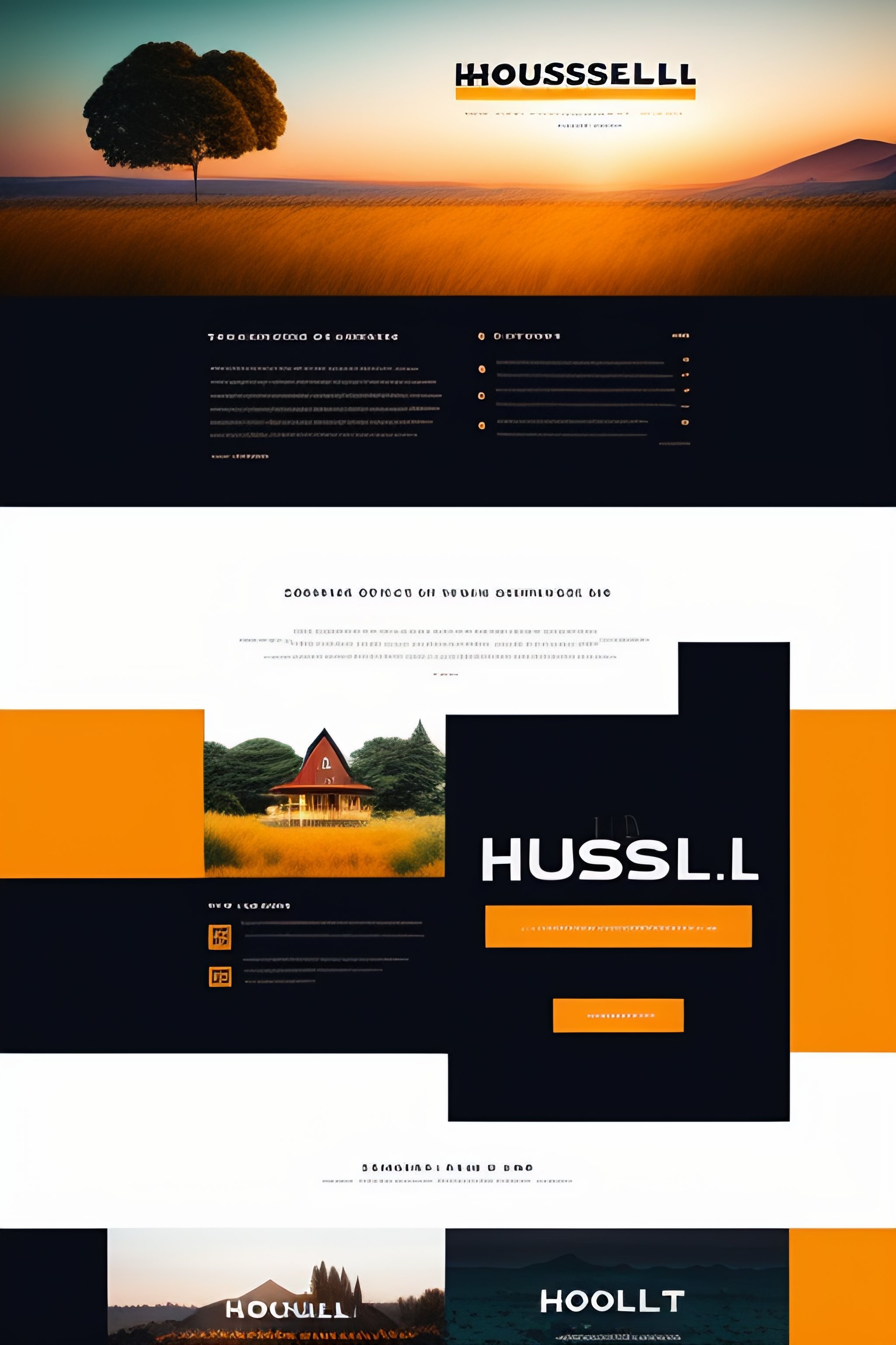 Lexica - Website logo for a real estate agency named Housell, Modern