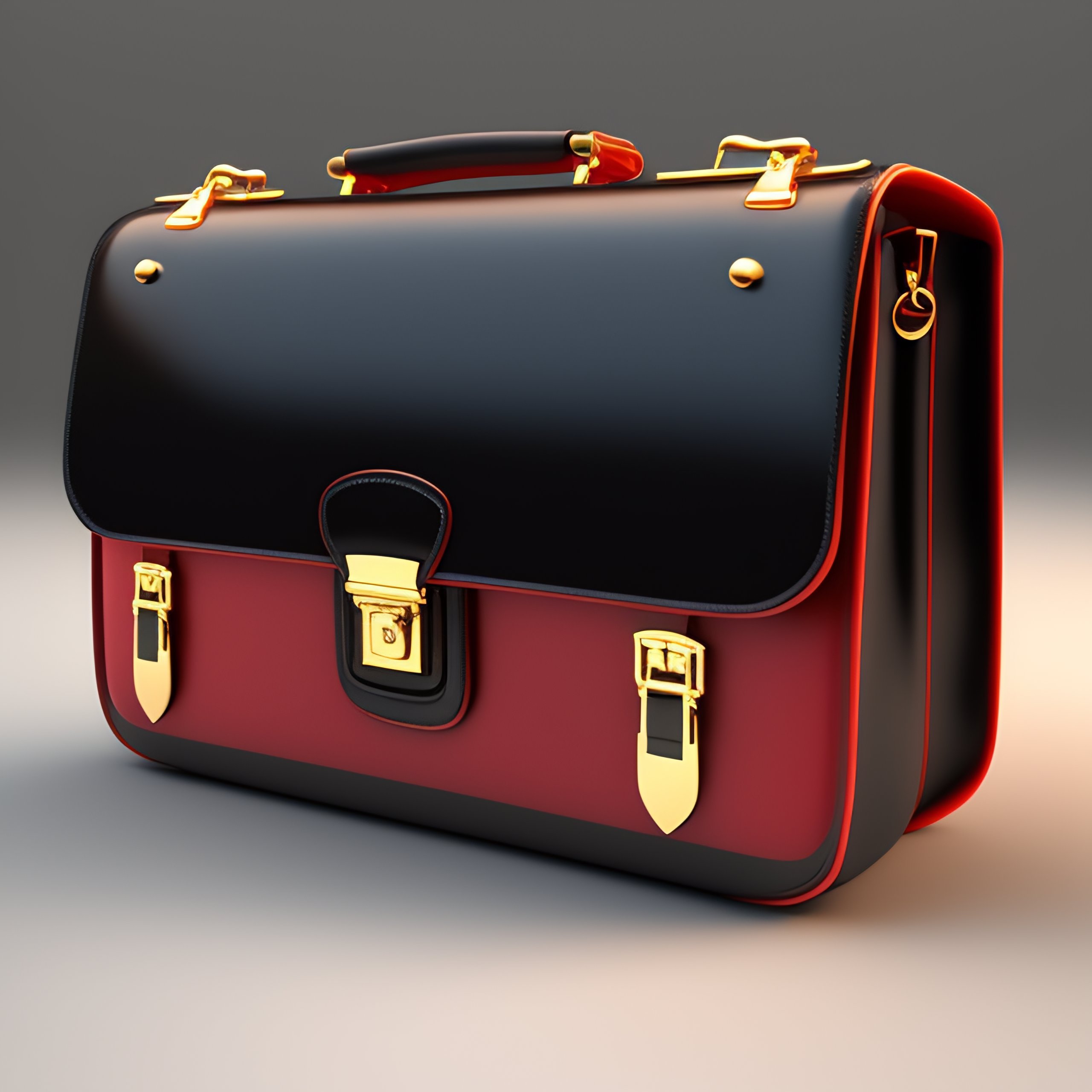 Lexica - Plastic briefcase on the table 3d object