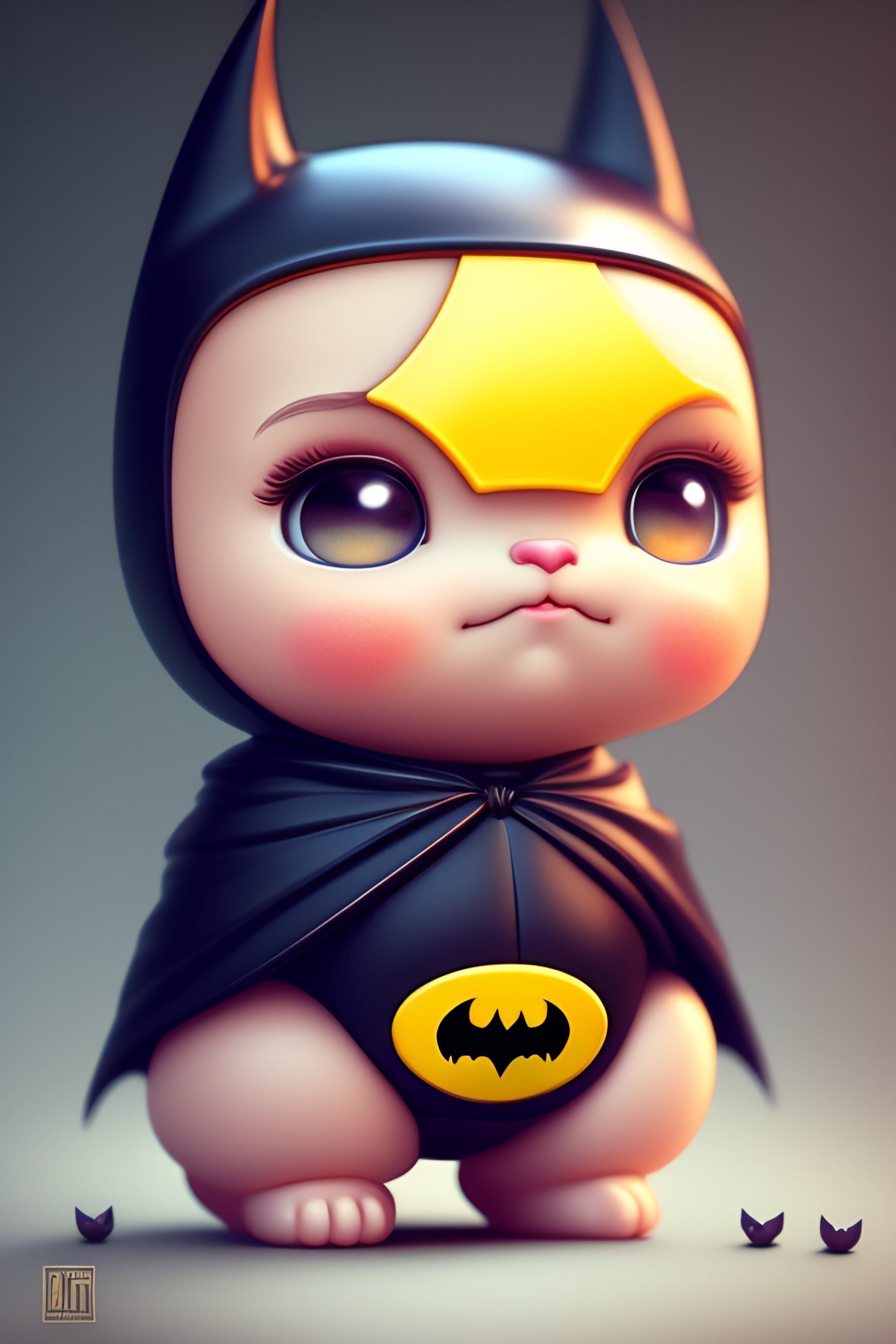 Lexica - Cute and adorable cartoon batman baby, fantasy, dreamlike ...