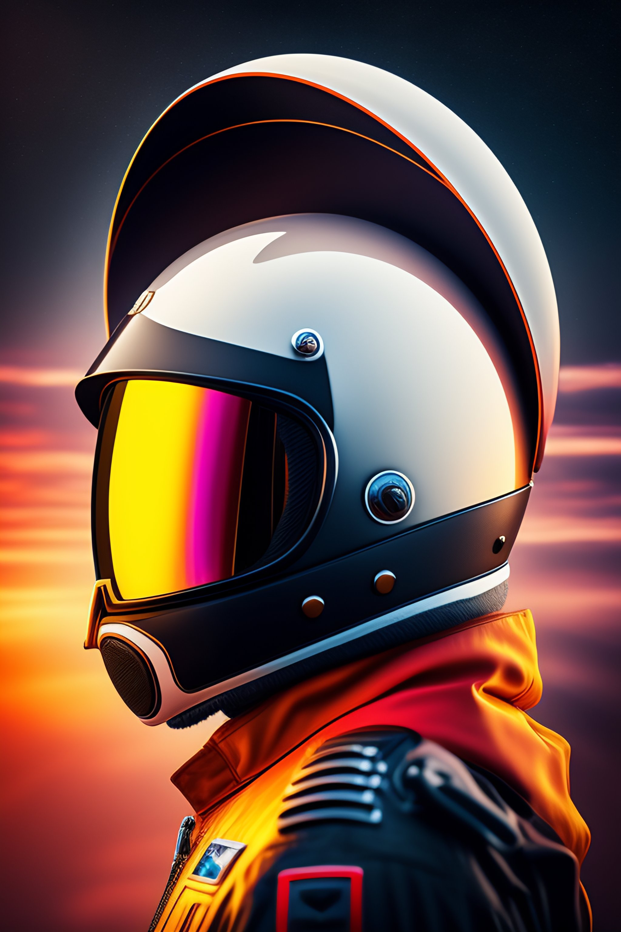 Lexica - Front view of a jet fighter pilot helmet,looking at the camera ...