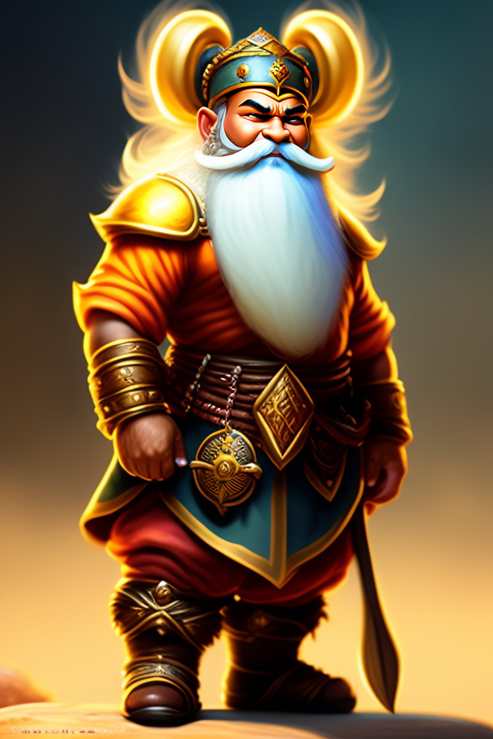 Lexica - Dwarf genie warrior