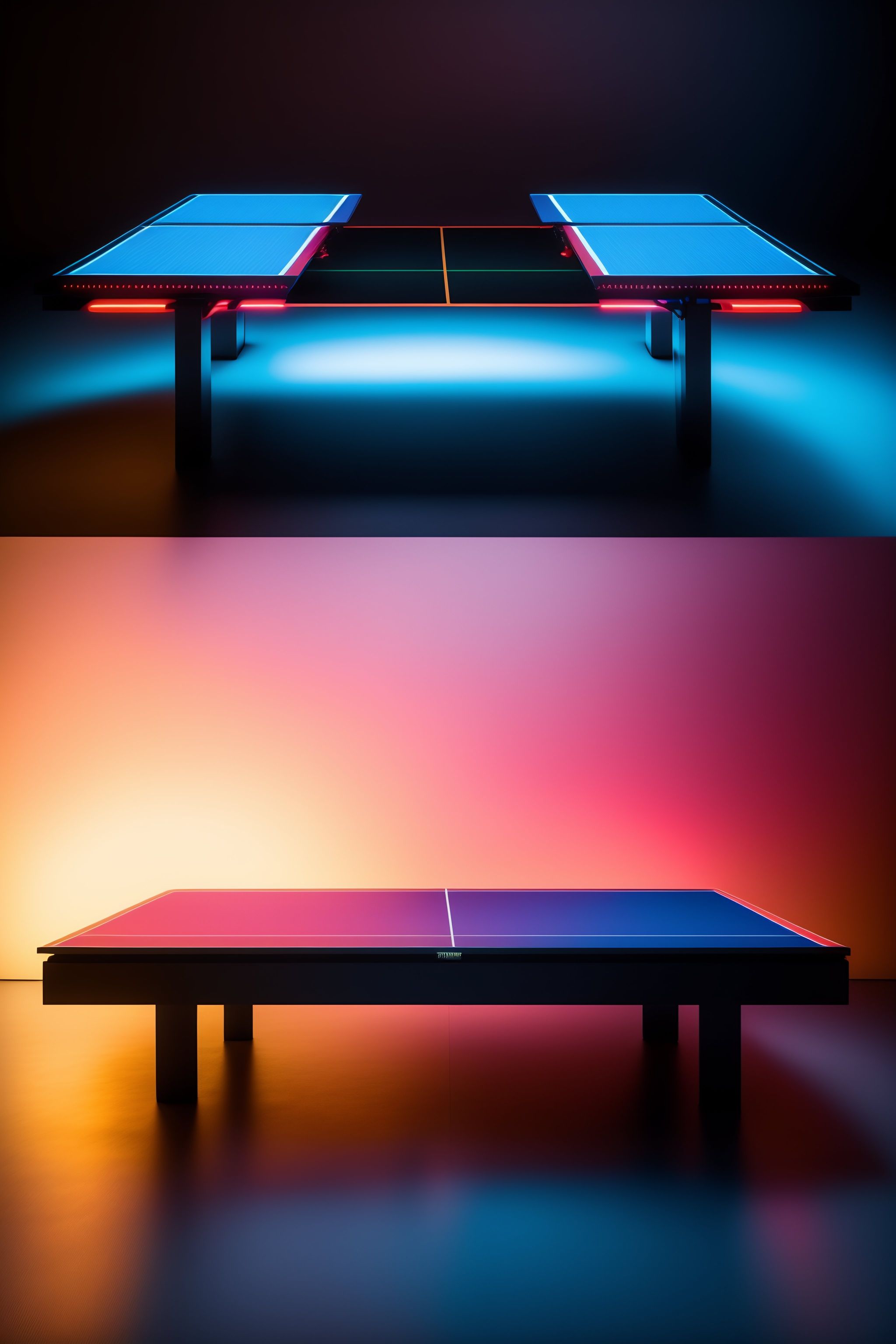 Lexica - A cyberpunk ping-pong table