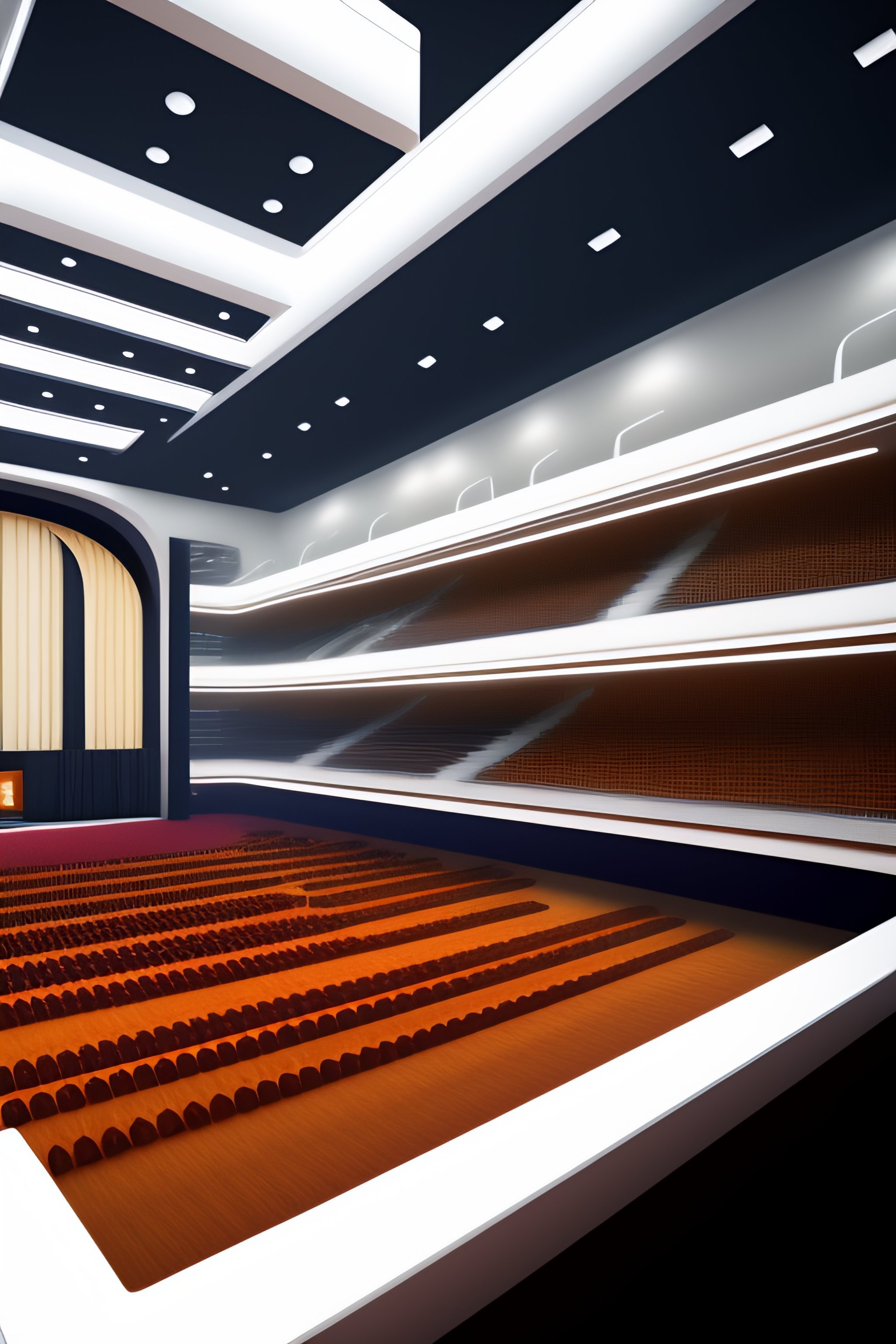Lexica - Floor plan of ultra modern event hall