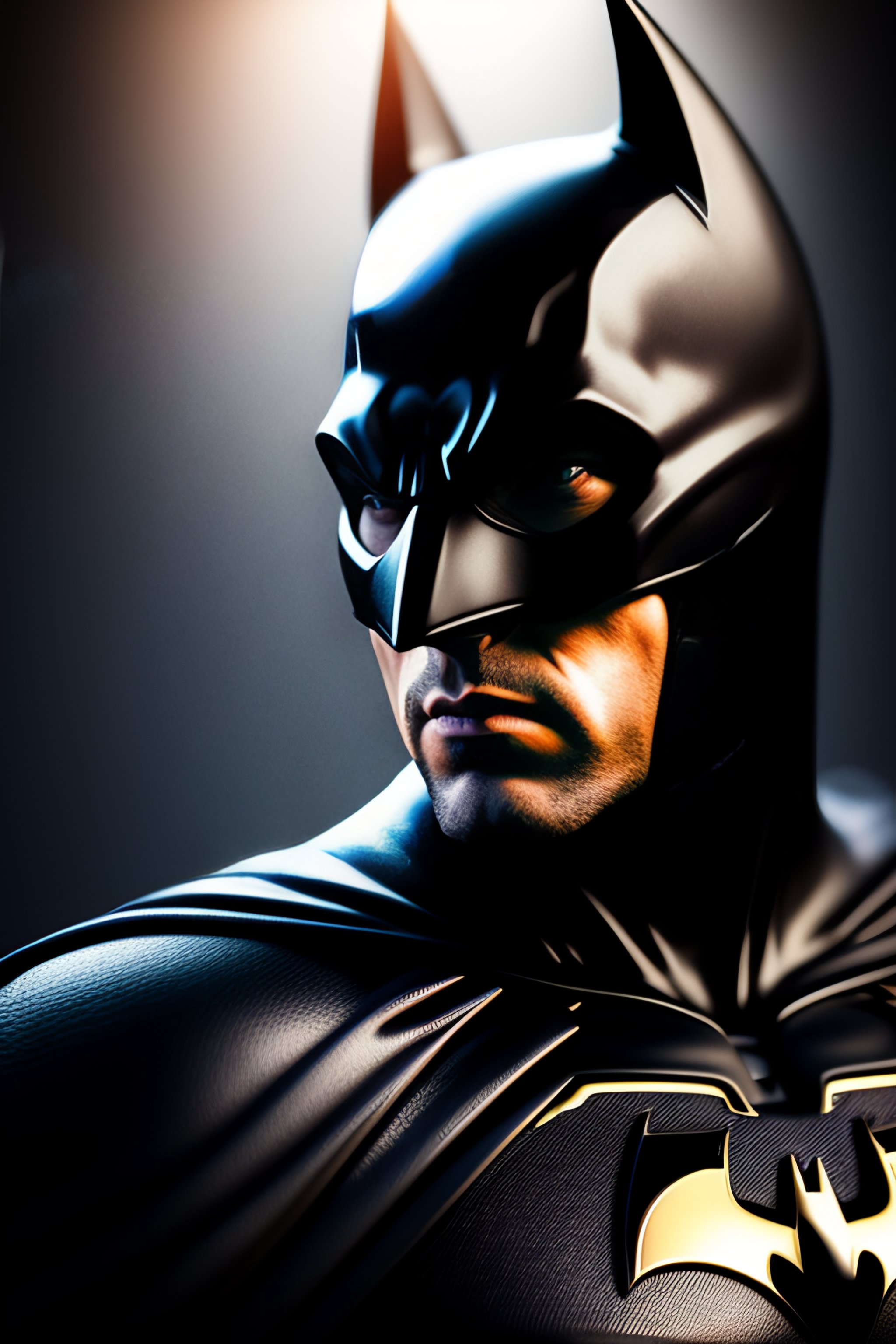 Lexica - Batman, fine detailed, watching frontal in camera, dark-room ...