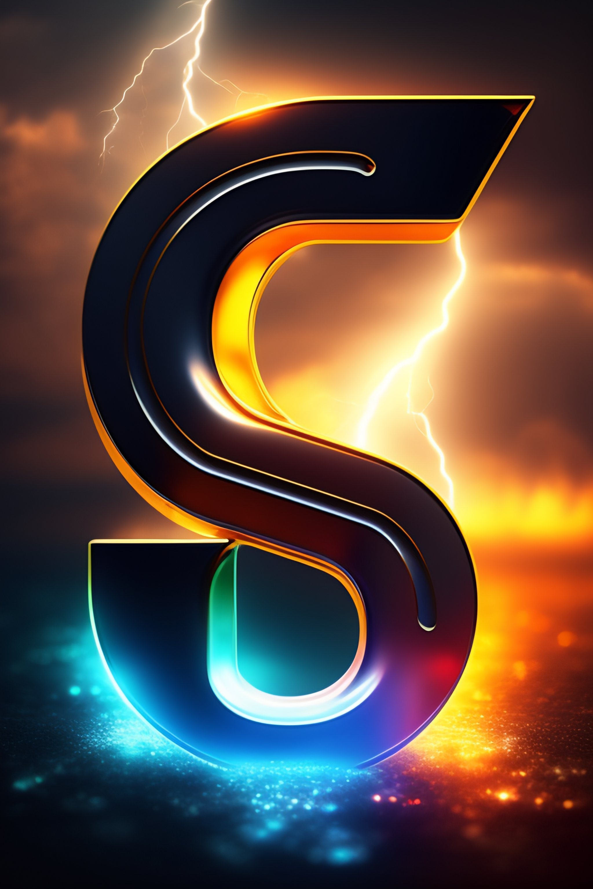 Lexica - Make an image of the greek letter Φ lightning details and the ...