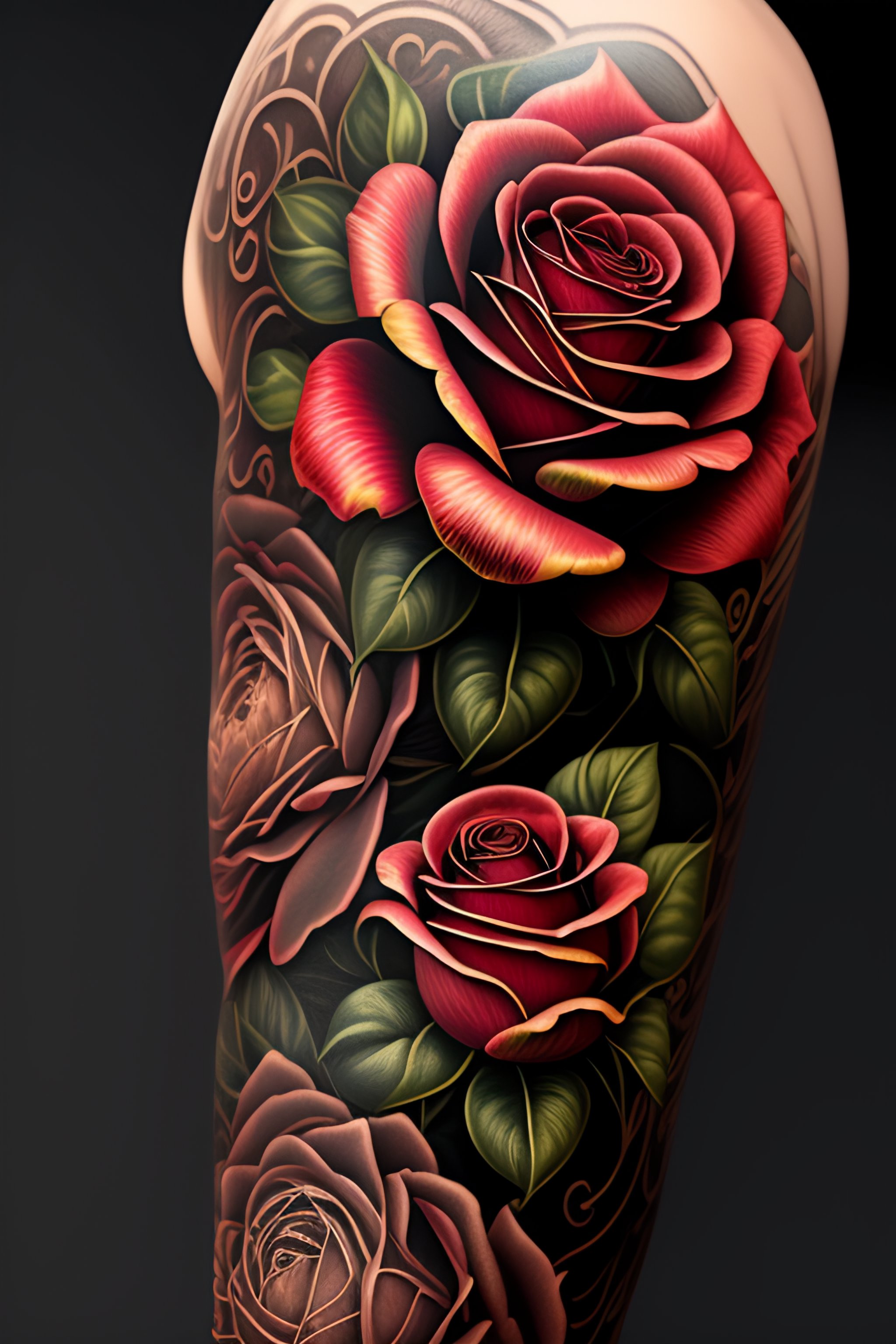 Rose Tattoo Sleeve