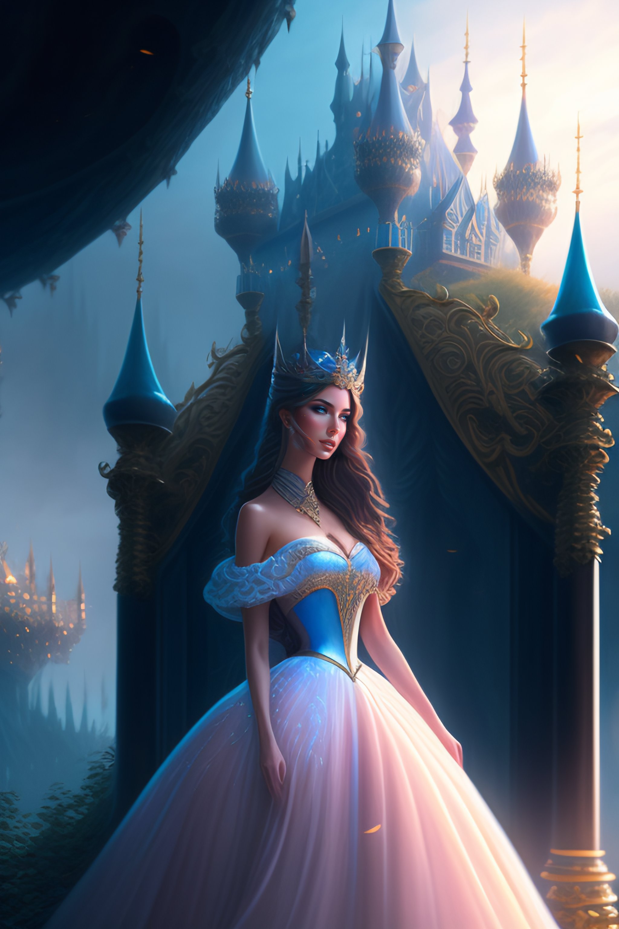 Lexica - Abstract dark fantasy romance book cover of cinderella's glass ...