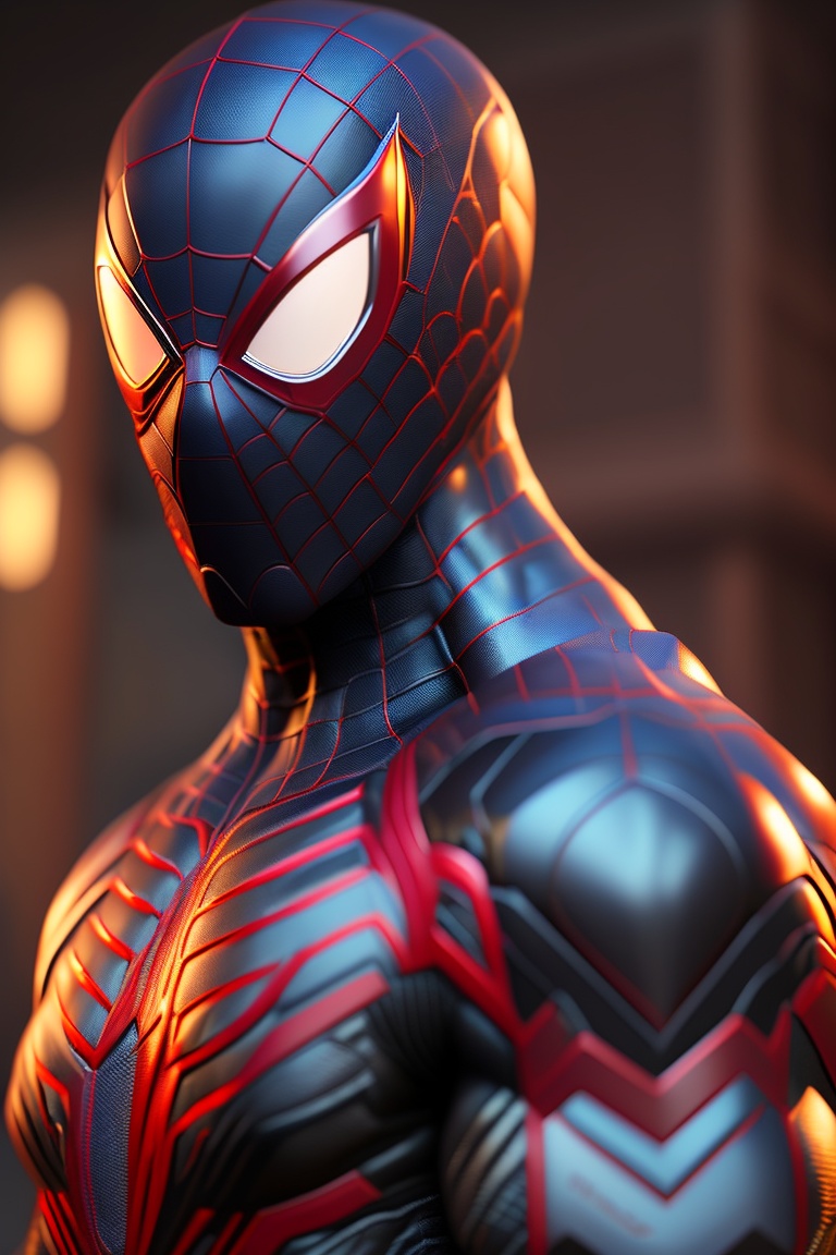Black Spiderman Face Wallpaper