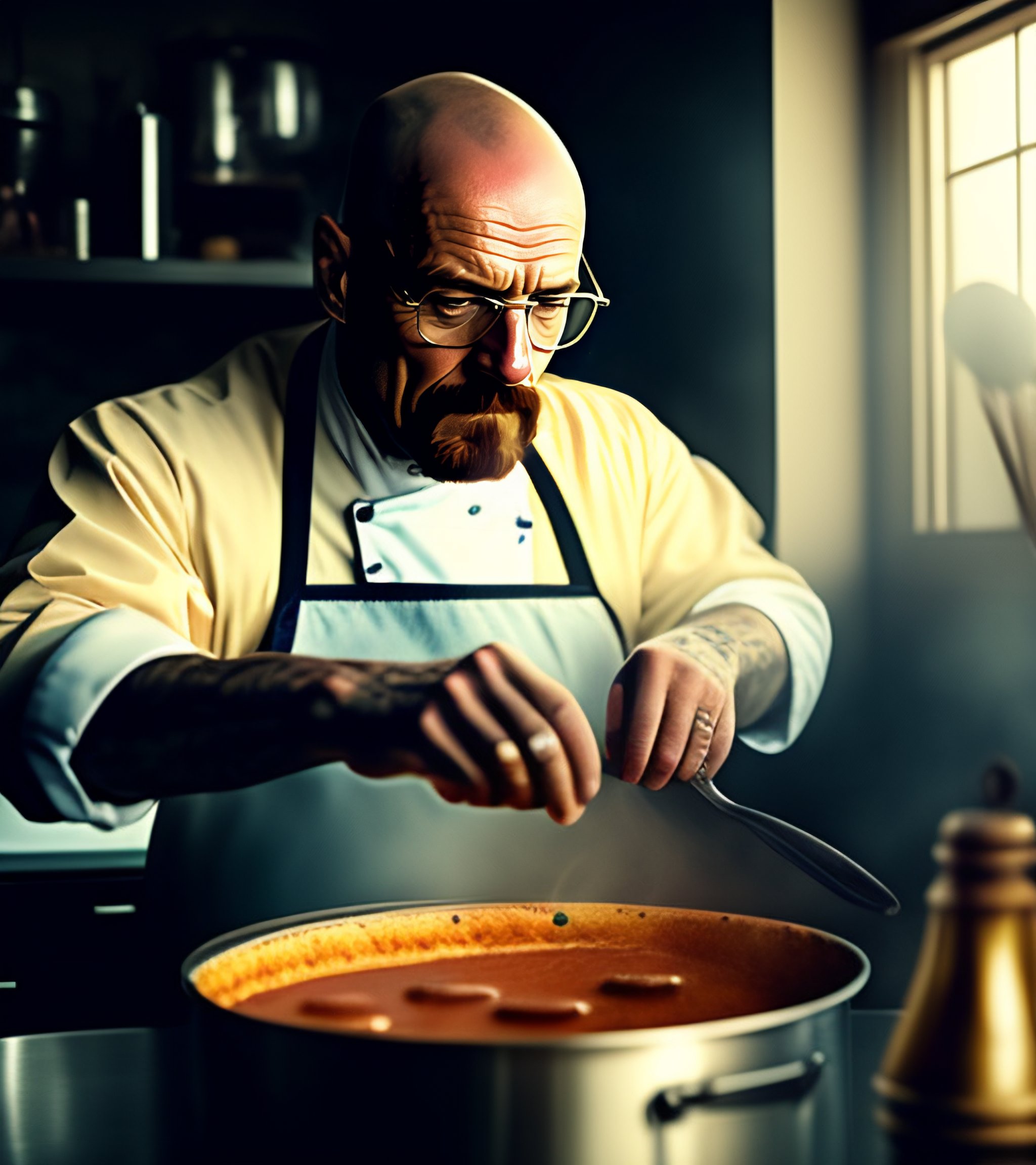 Lexica - Walter white cooking his stuff