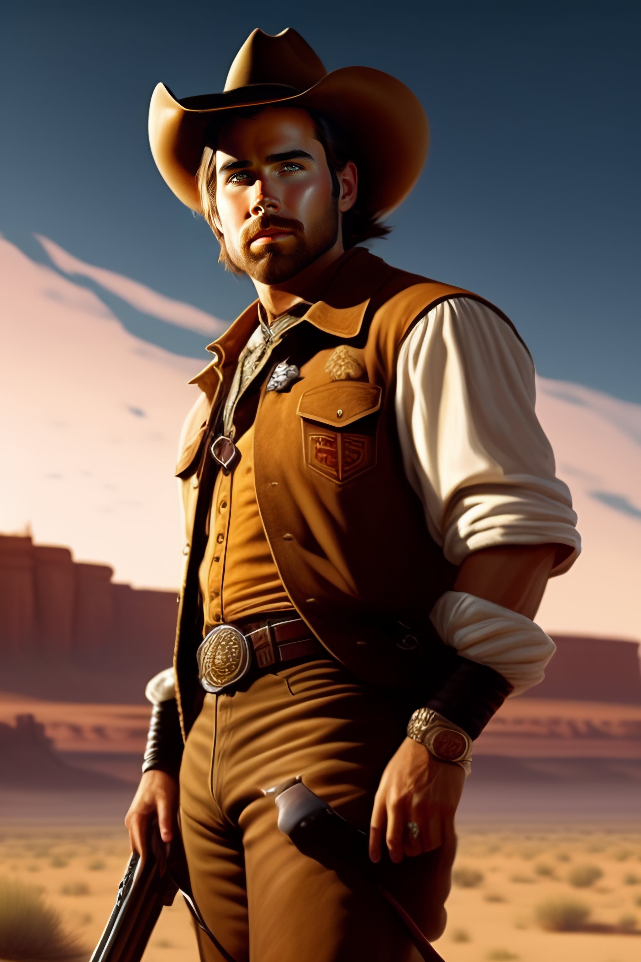Lexica - Cowboy jonathan brandis drawn by greg rutkowski