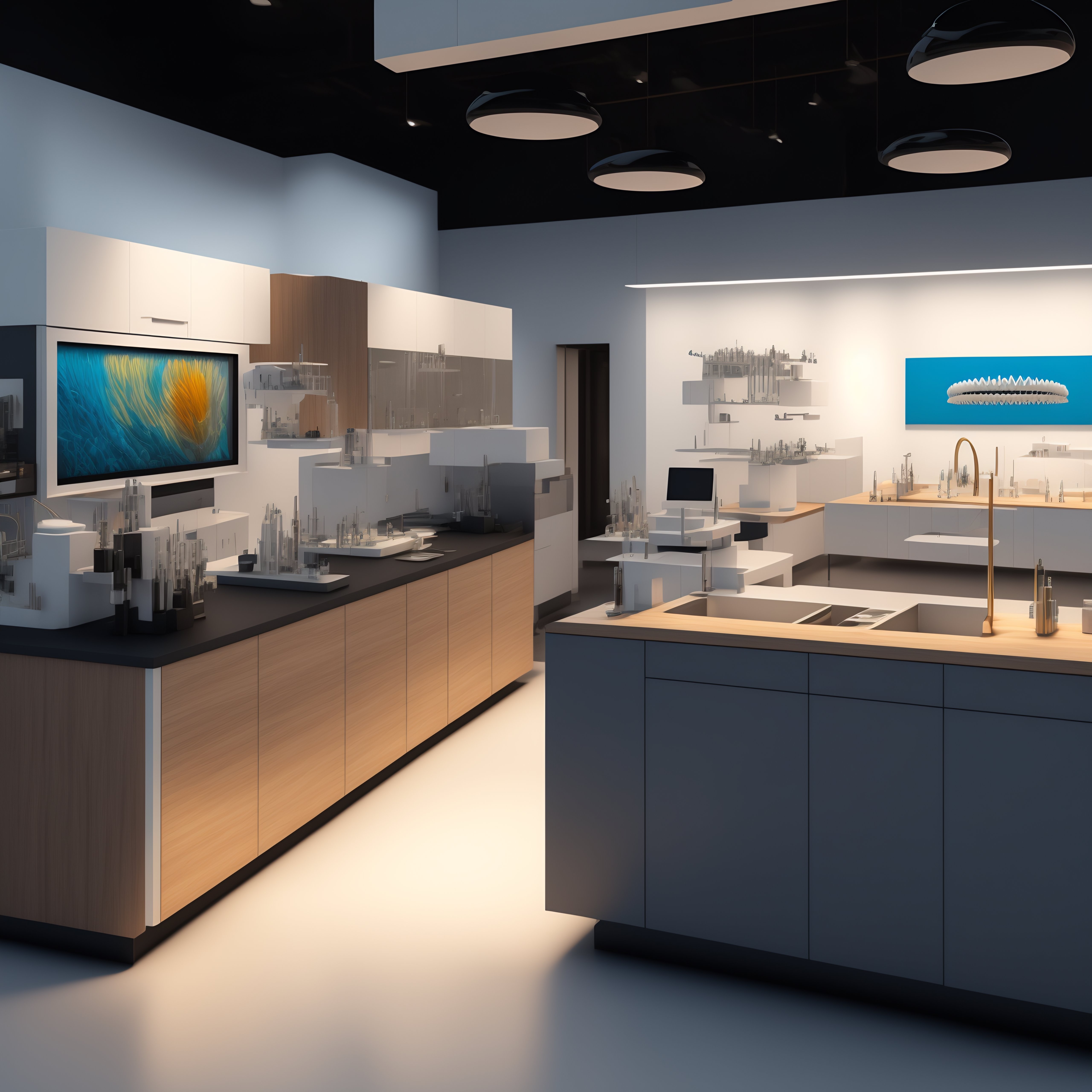 Lexica - Hyper-realistic rendering of dental laboratory, integrating ...