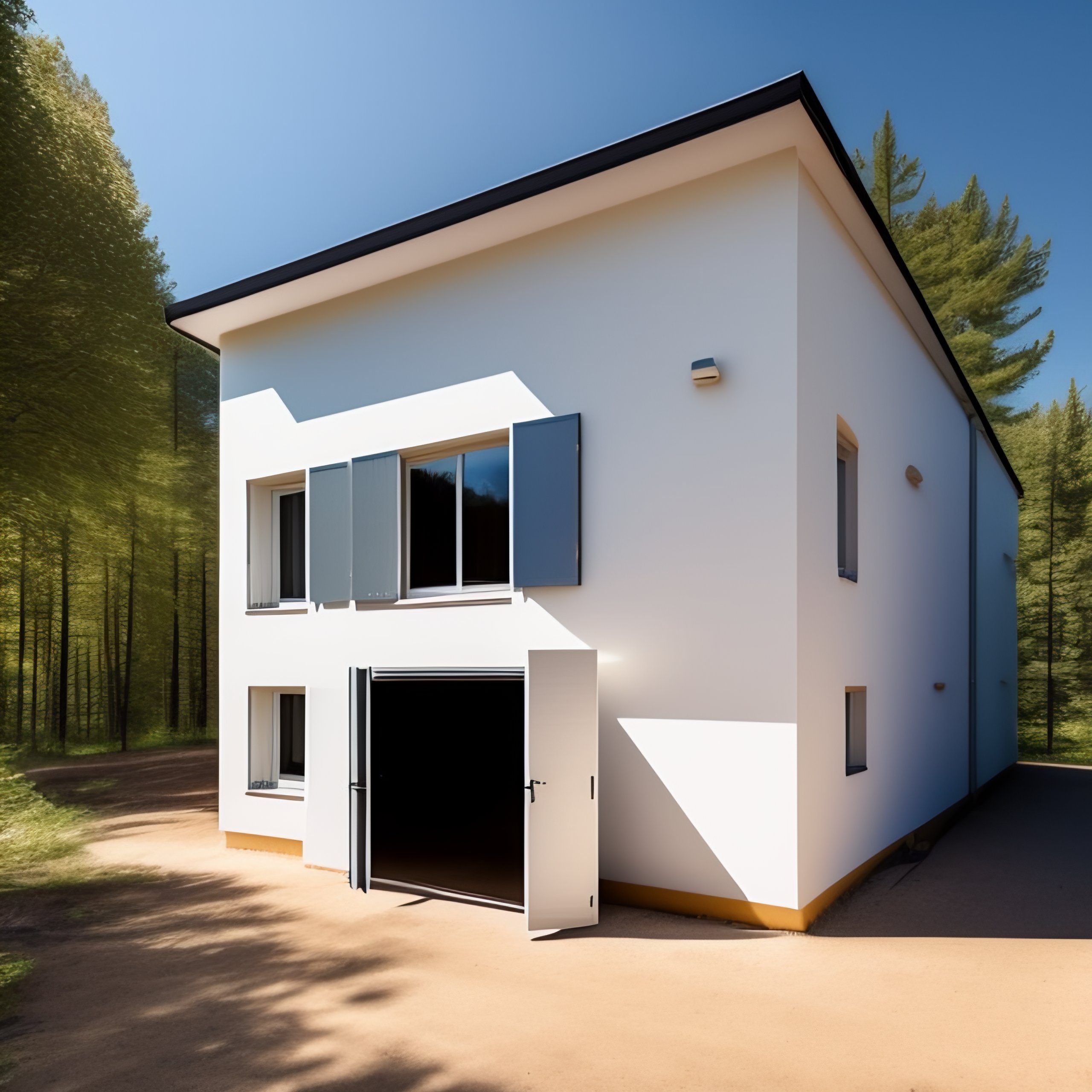 Lexica - Salle dans un bâtiment toute blanche avec un coffre fort et ...