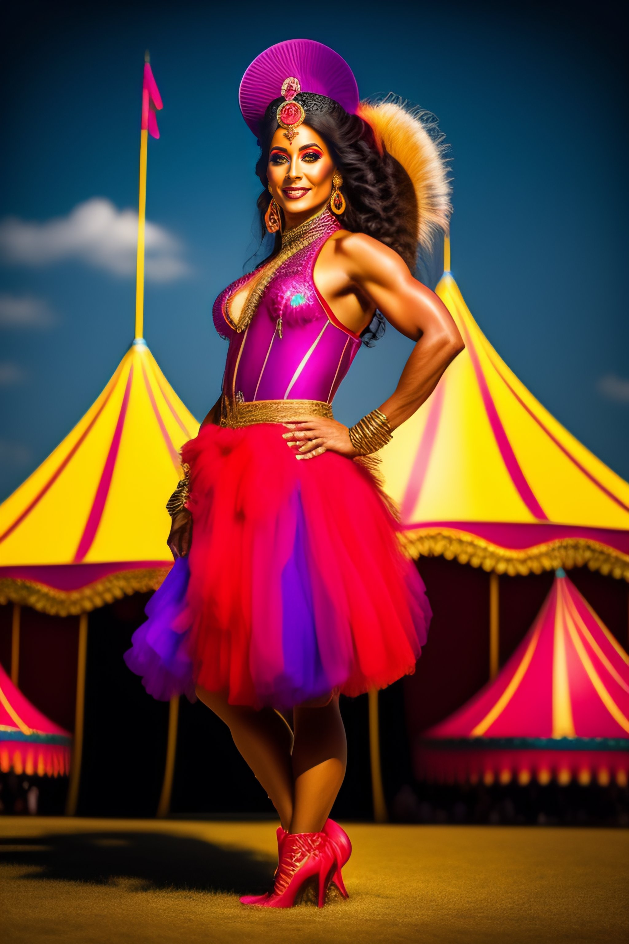 Lexica - Circus carnival Latina women performer