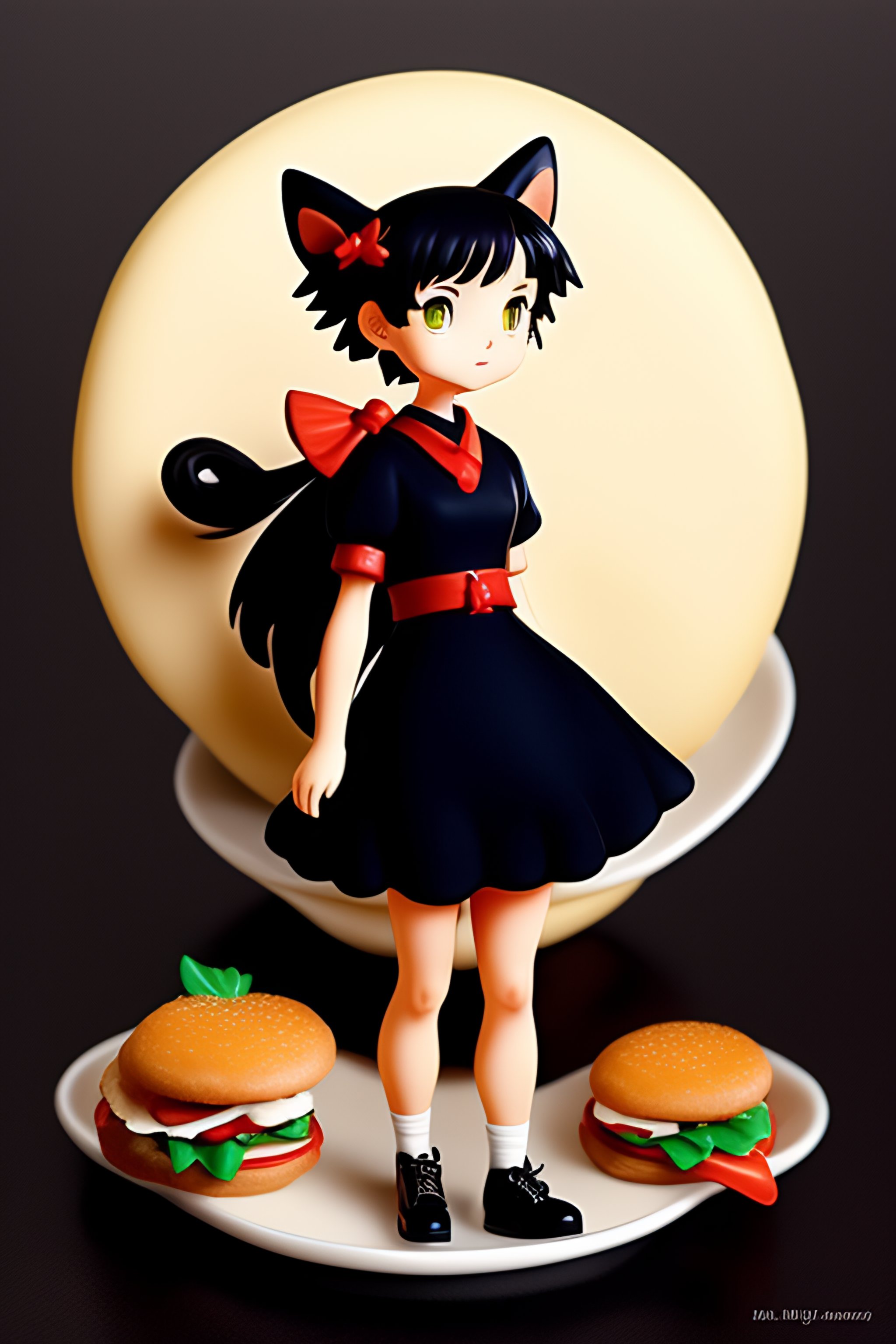 Lexica - Kiki from studio ghibli film kiki's delivery service, eating a ...