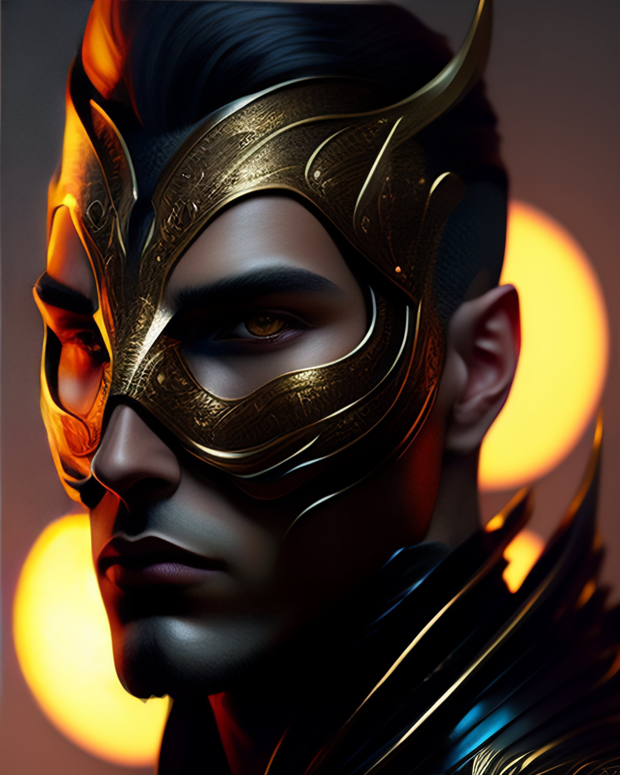 Lexica - Organic male cyborg vampire mask, diffuse lighting, fantasy ...