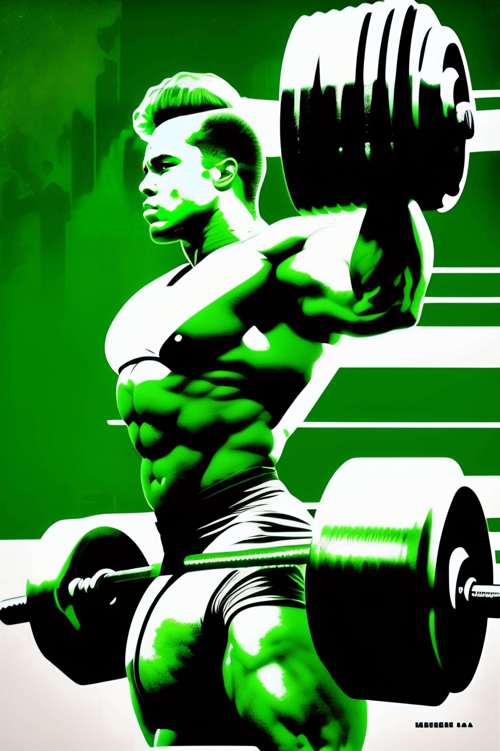 Lexica - Street art poster inspire by communist propaganda, green ...