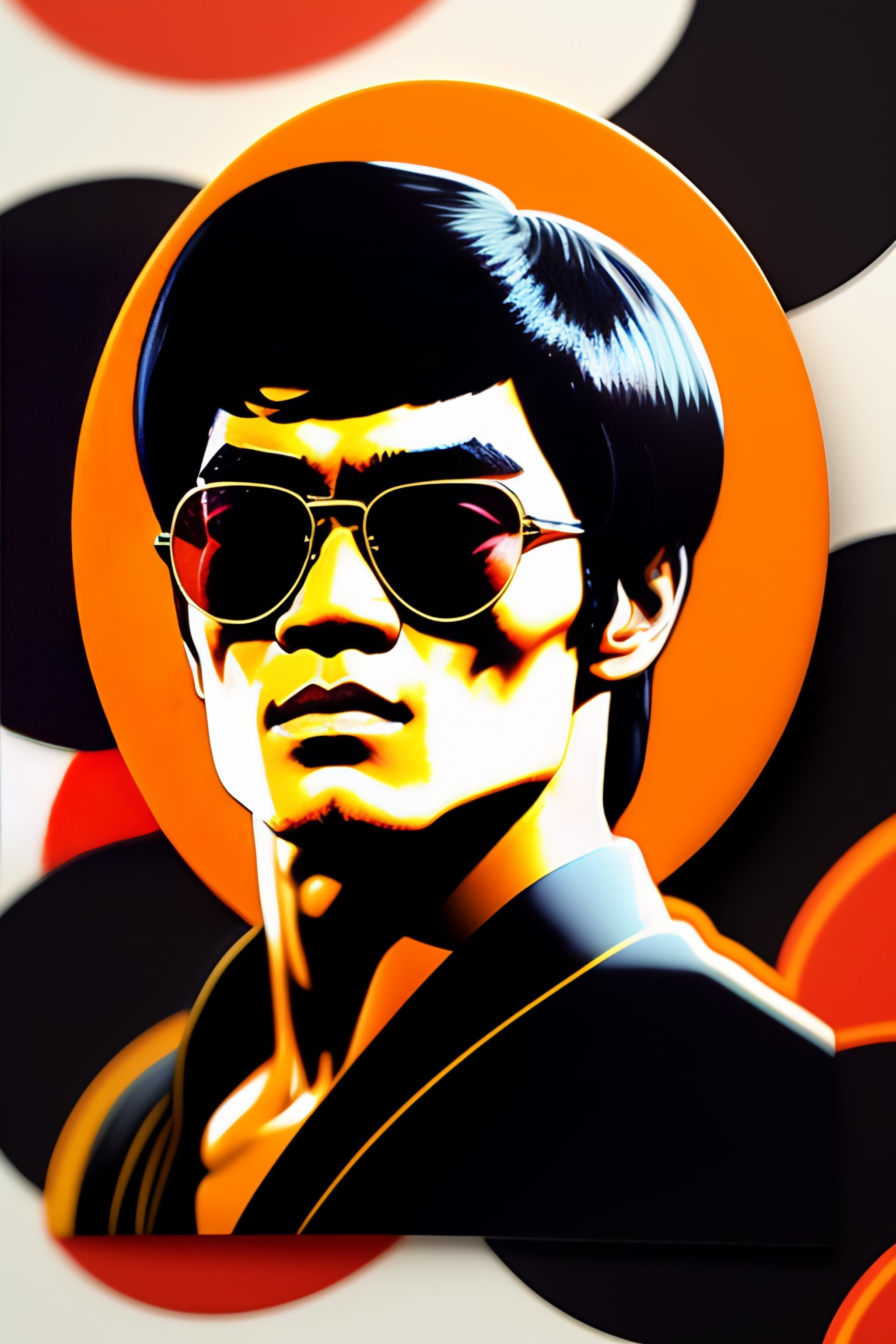 Lexica - Concept art of tshirt design, vector logo a portrait of Bruce ...