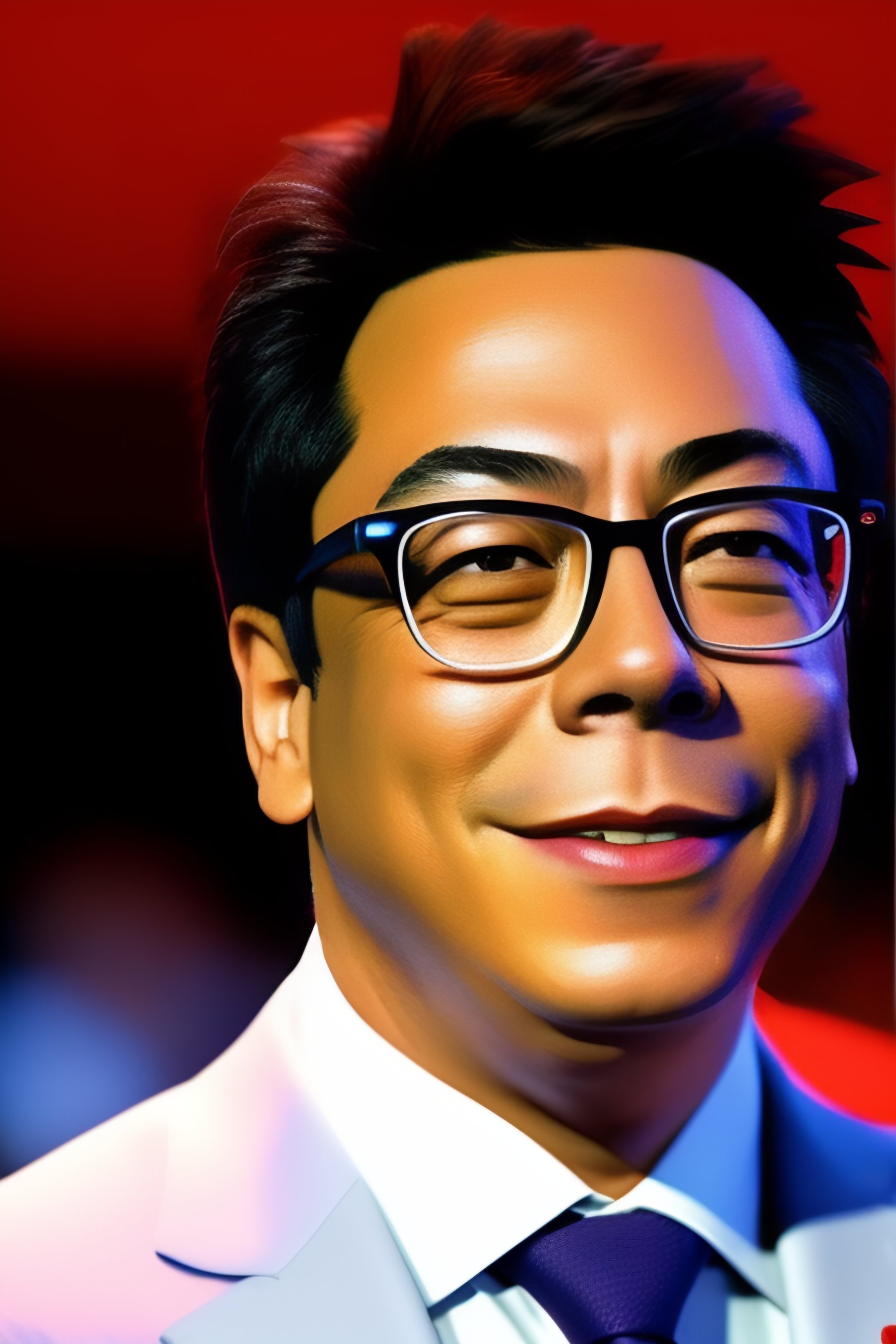 Lexica - Portrait of an anime gustavo petro hyper realistic