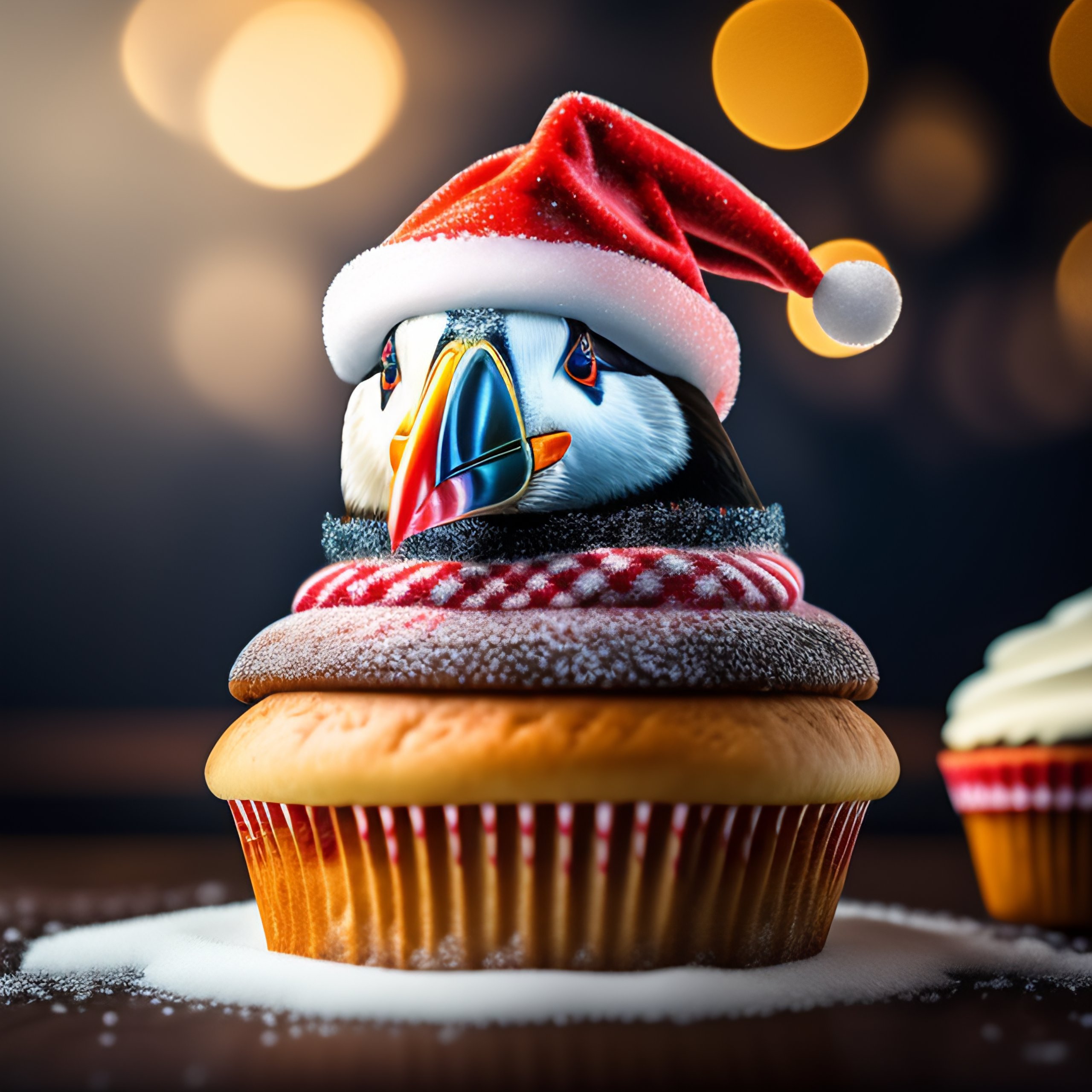 Lexica - Beautiful and bright advertising, painting of a puffin in ...