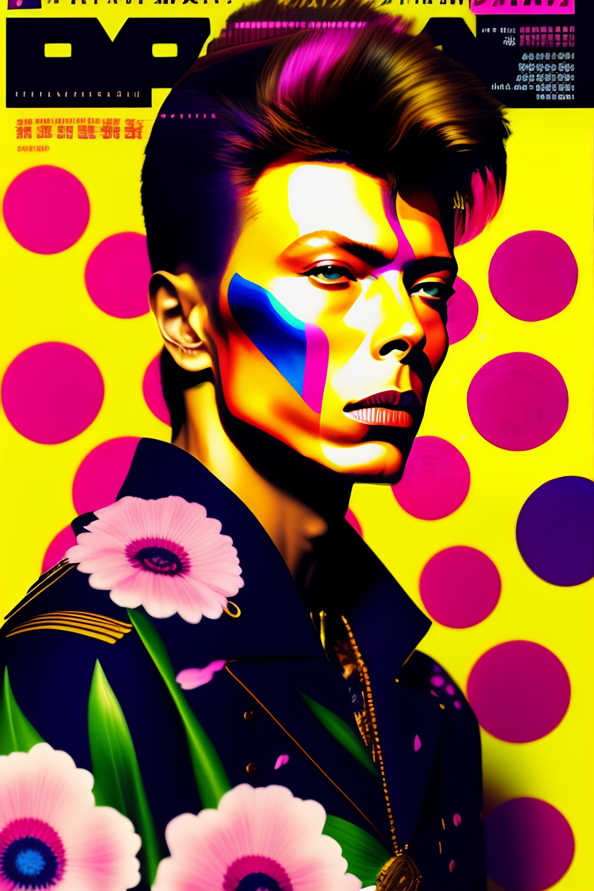 Lexica - Magazine cover poster, David Bowie upper portrait of male ...