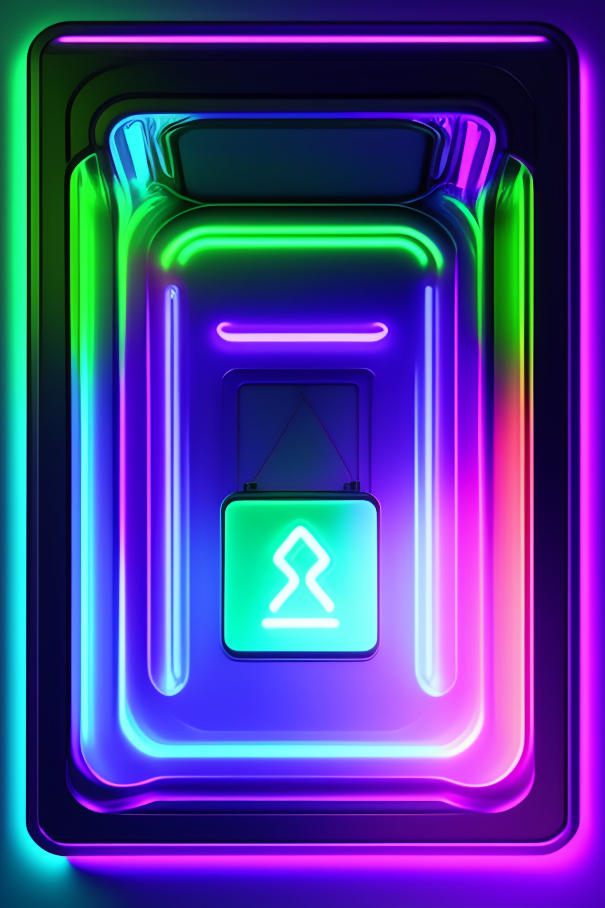 Lexica - One access card that says "Hacker Pass' made of neon purple ...