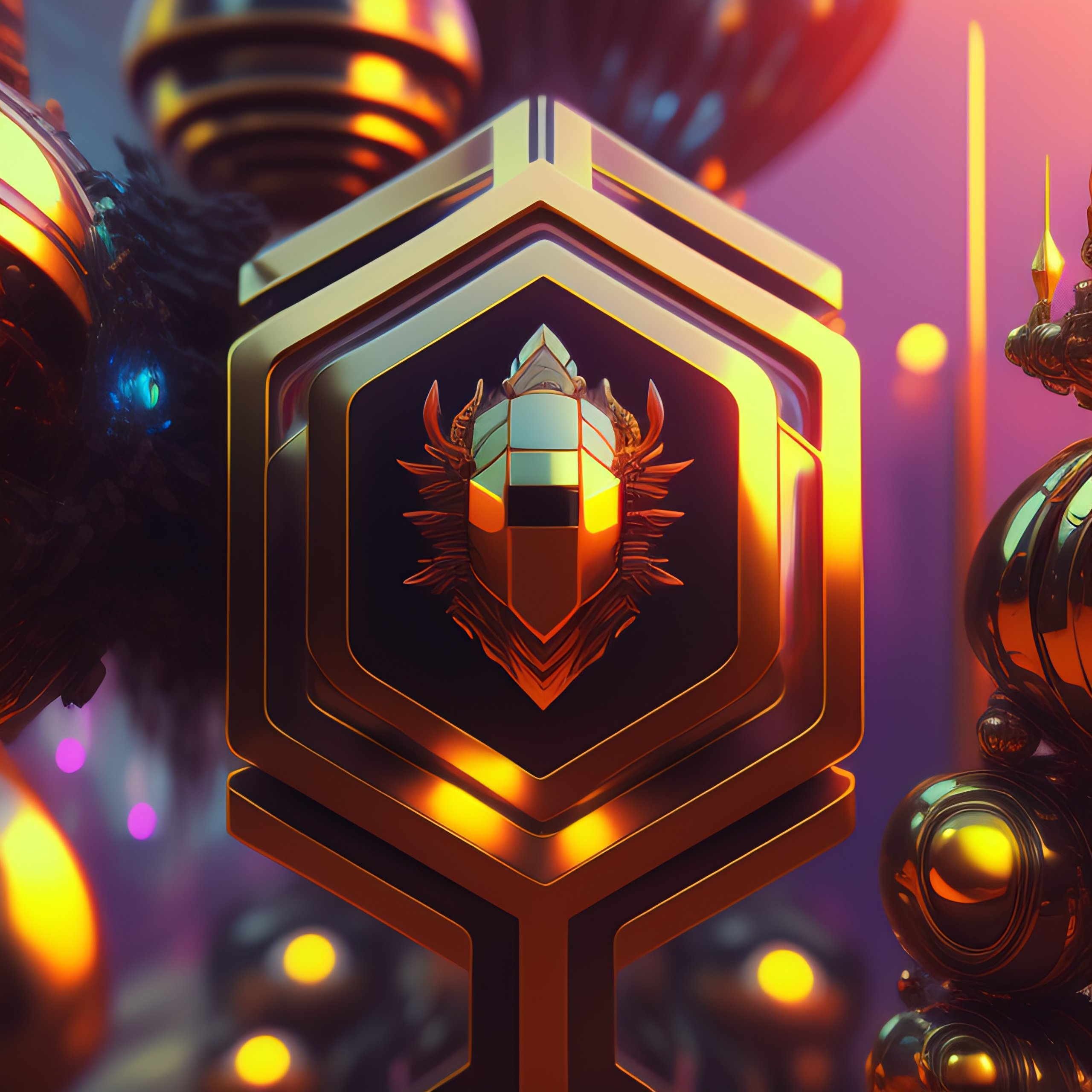 Lexica - Cyber punk, oni mask, 3 d render beeple, compound eye of ...