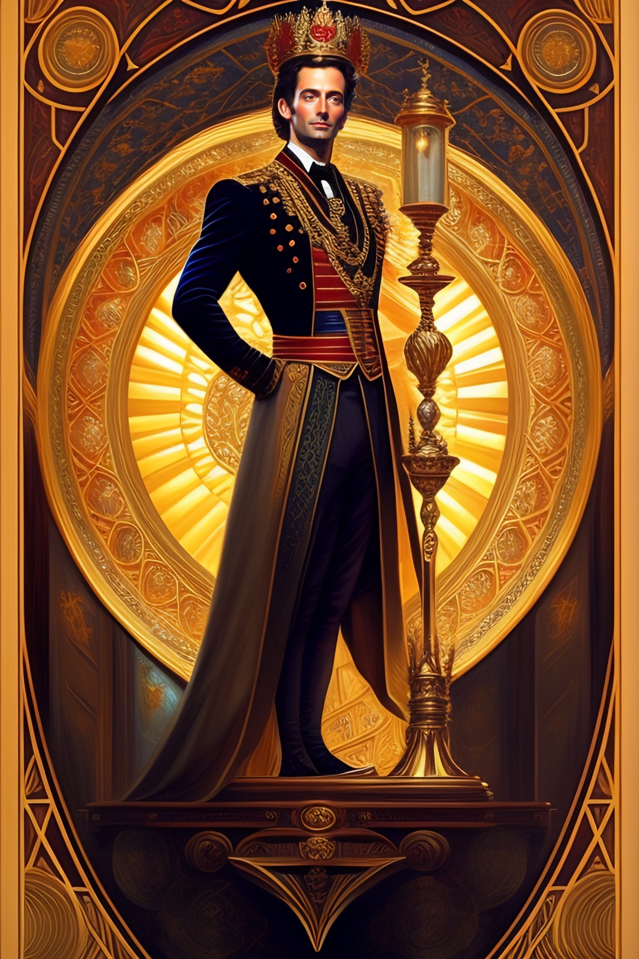 Lexica - Oil portrait of miles edgeworth, intricate, elegant, highly ...