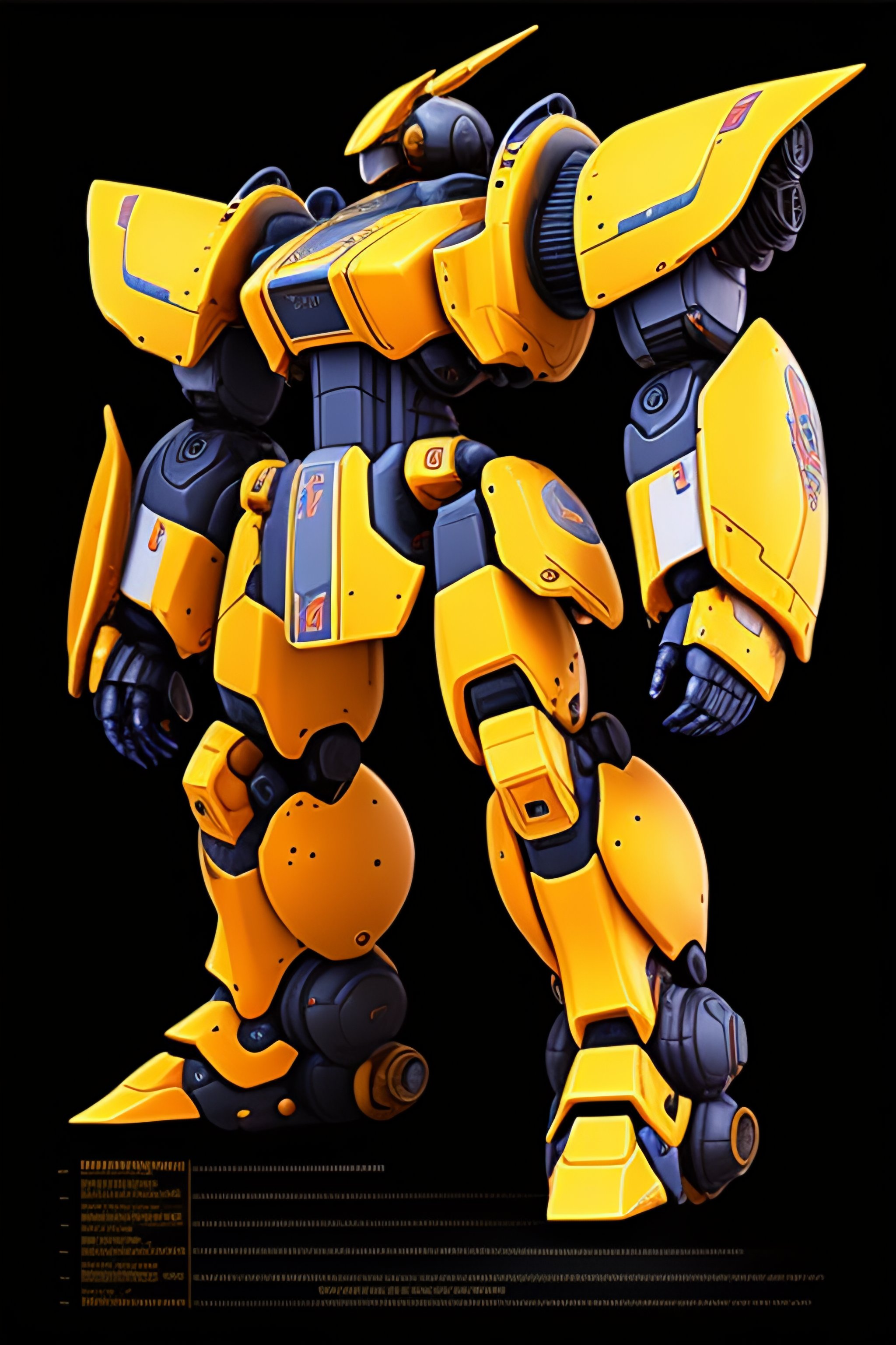 Lexica - Giant mobile armor mecha neo zeon blueprint highly detailed