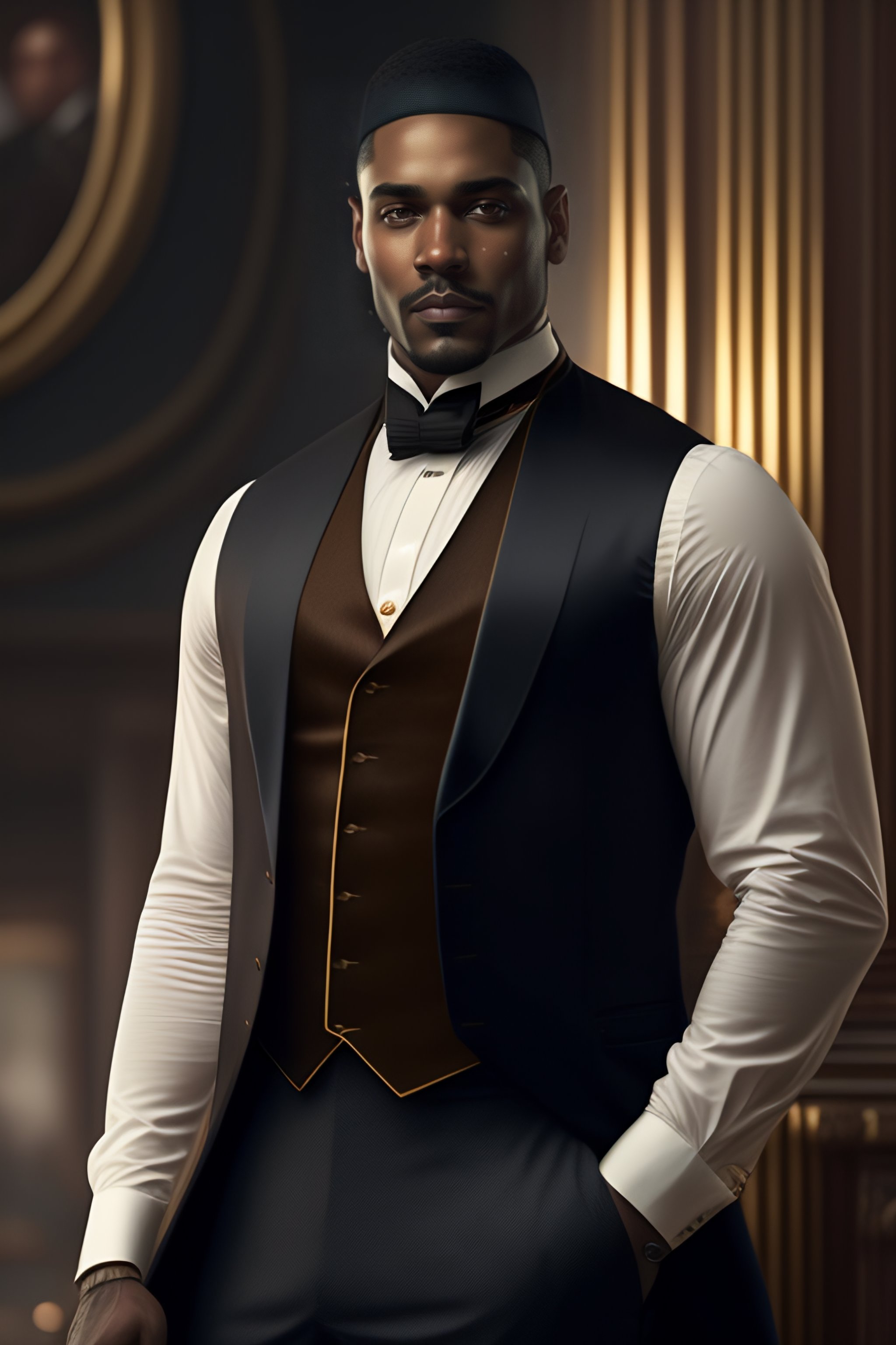 Lexica - Omar Benson Miller official portrait of a victorian ...