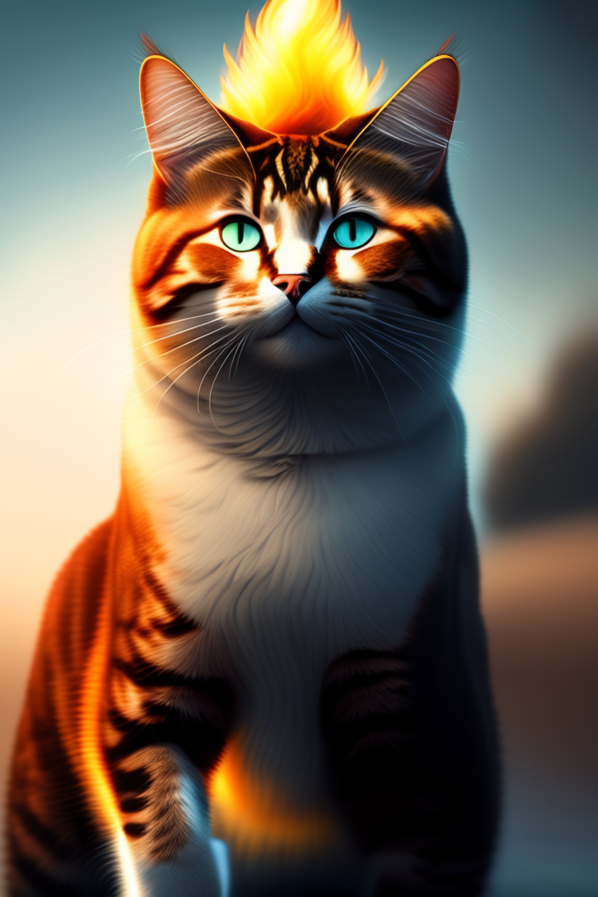 Lexica A Cat Super Sayajin