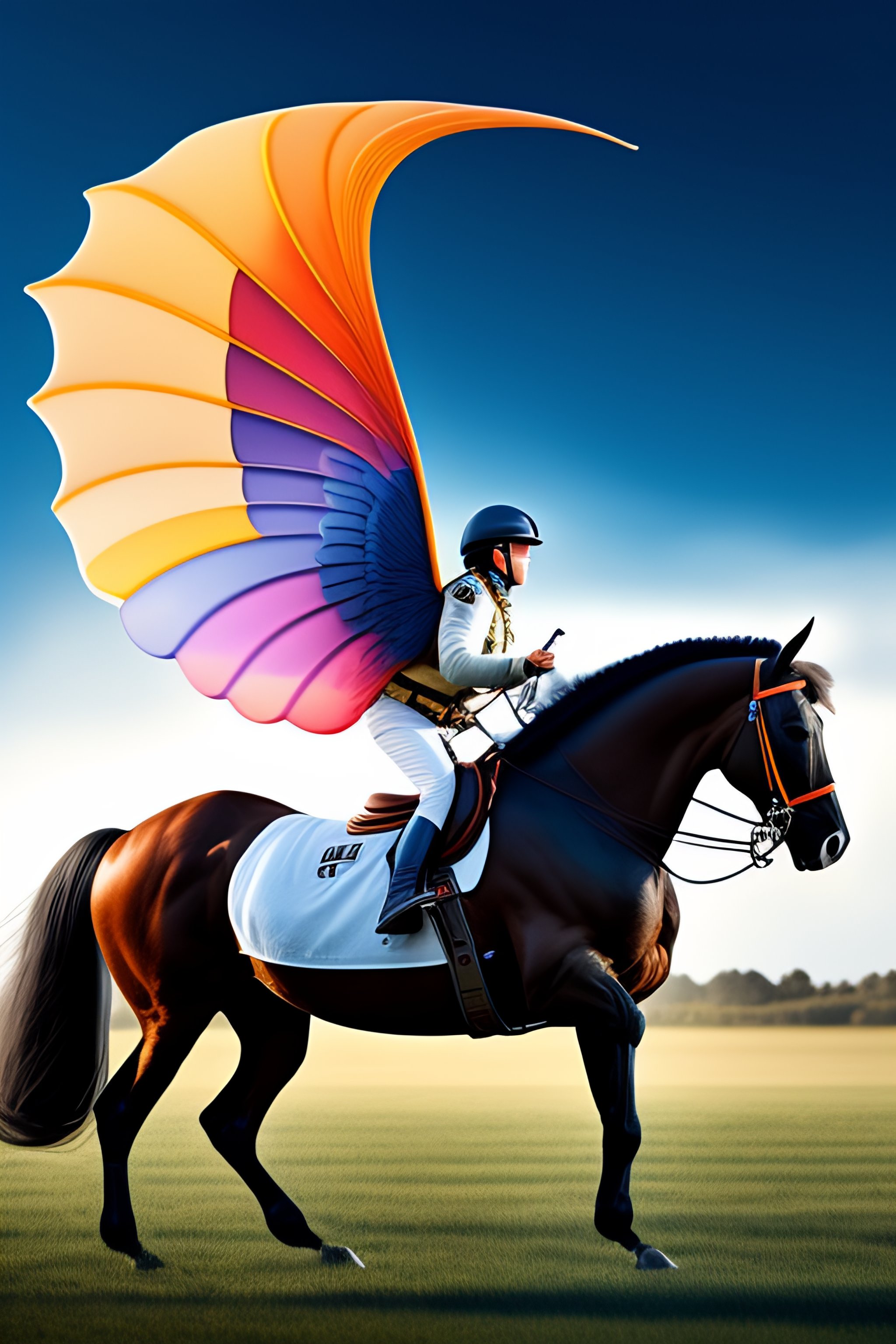Lexica - Technology flying horse with wings