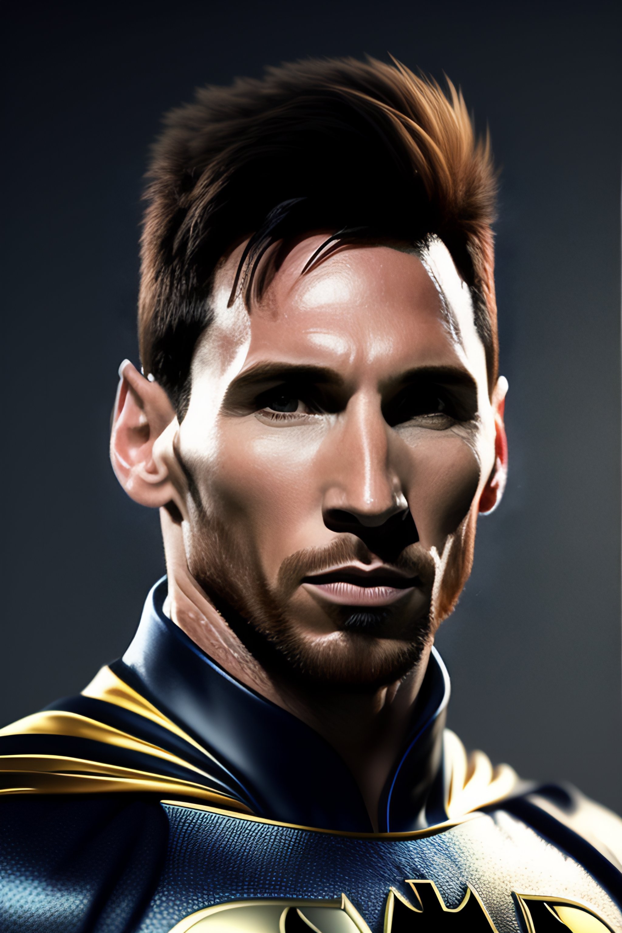 Lexica - Lionel Messi dressed as Batman, photorealistic, 4k