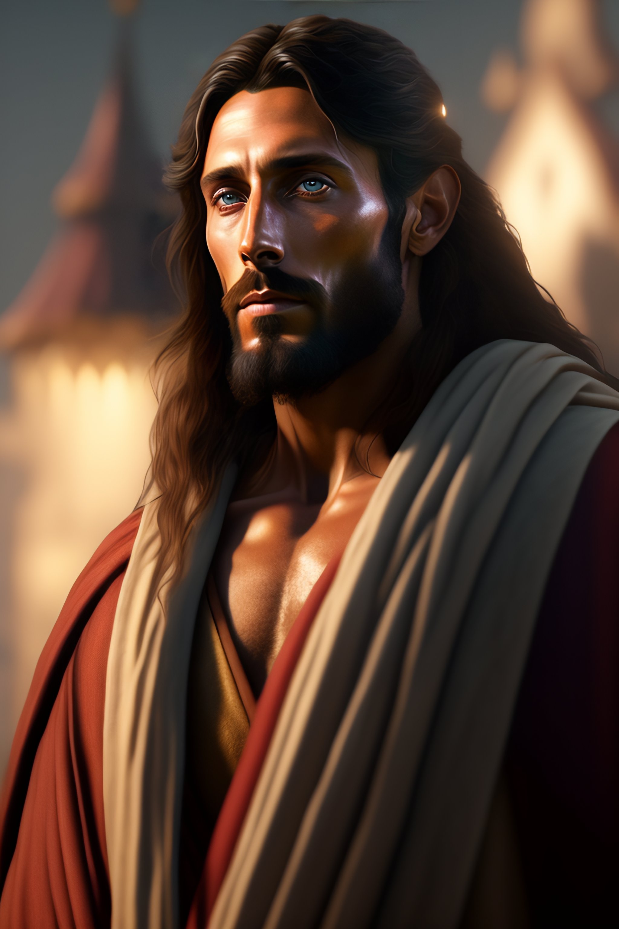 Lexica - Portrait of robert powell as jesus of nazareth, realistic ...