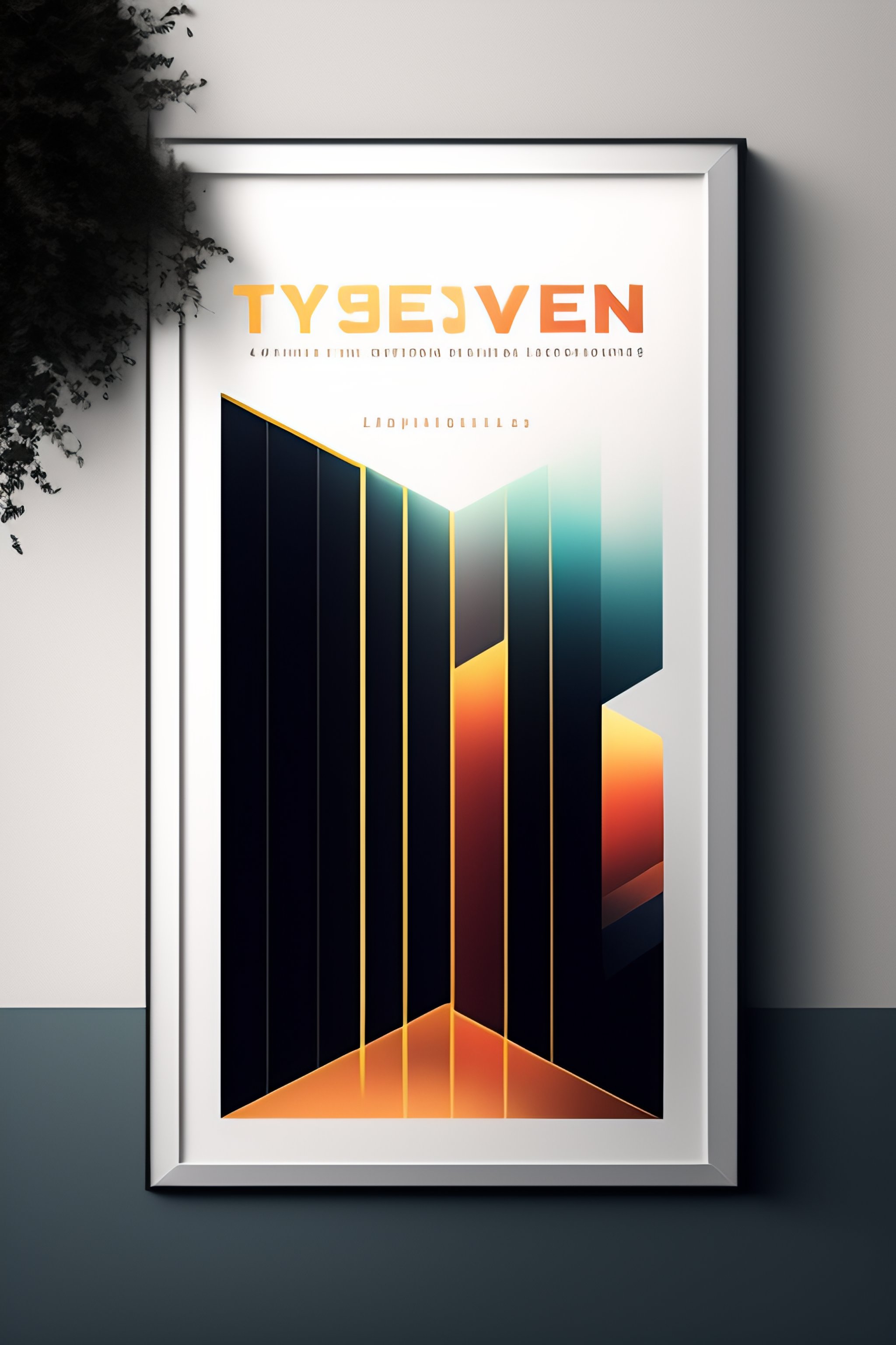 Lexica - A minimalistic poster for graphic design exhibition, typogrophy