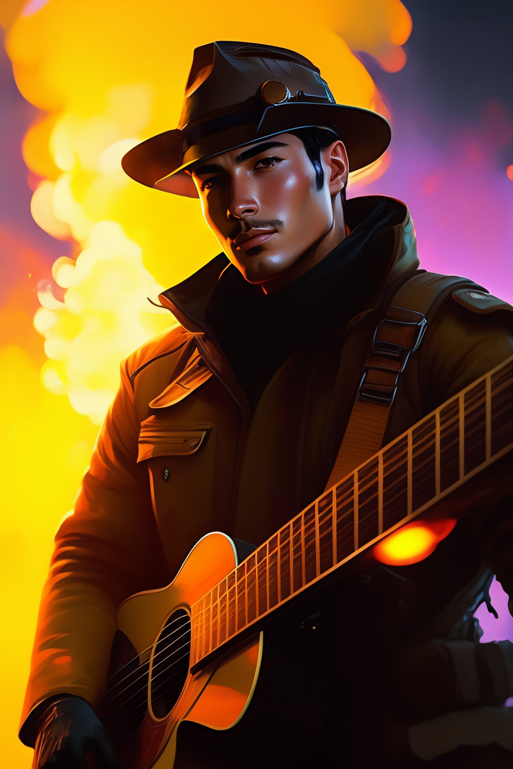 Lexica - The ((engineer)) from ((team fortress 2)) wearing a ((yellow ...