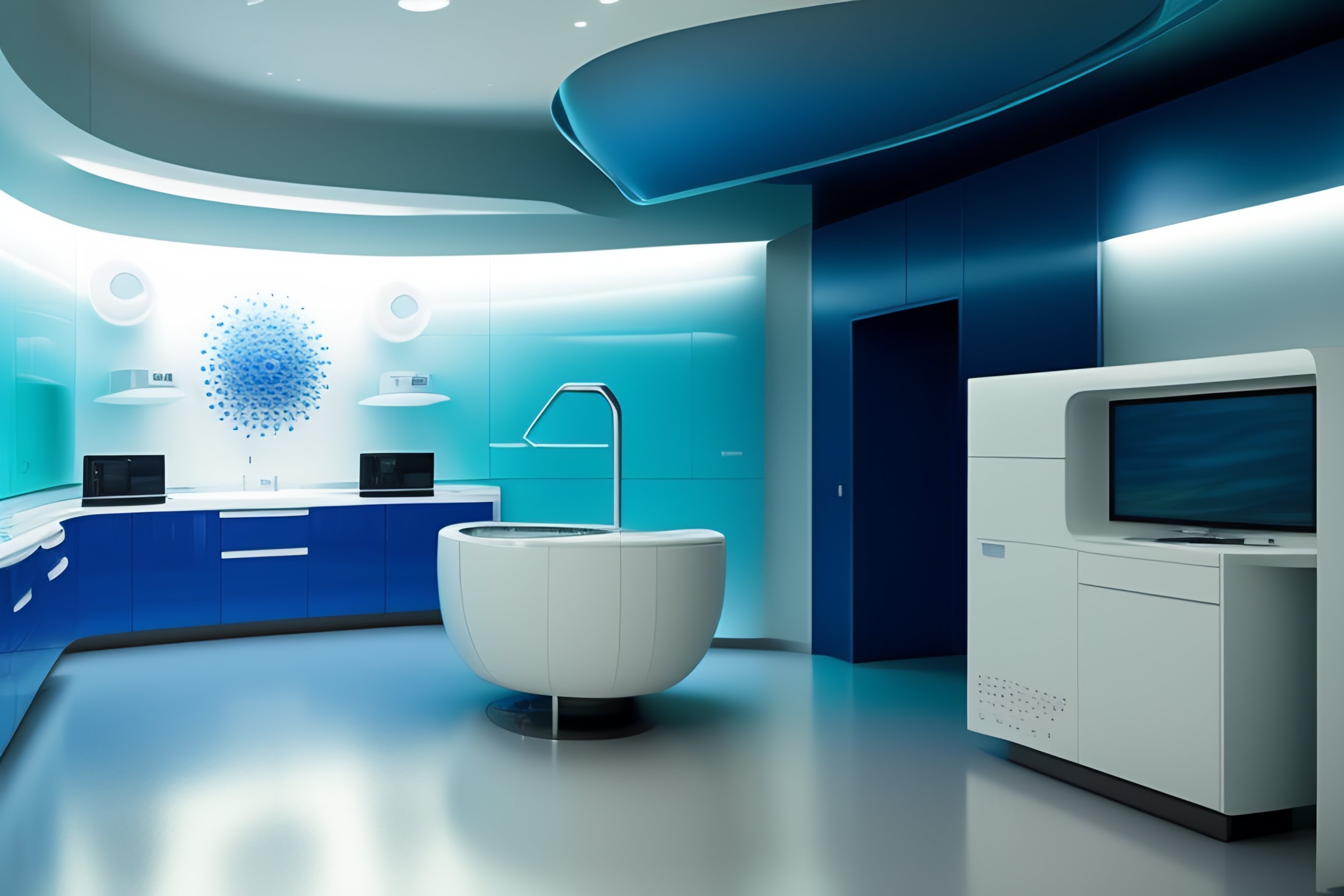 Lexica - Hyper-realistic rendering of a futuristic dental laboratory ...