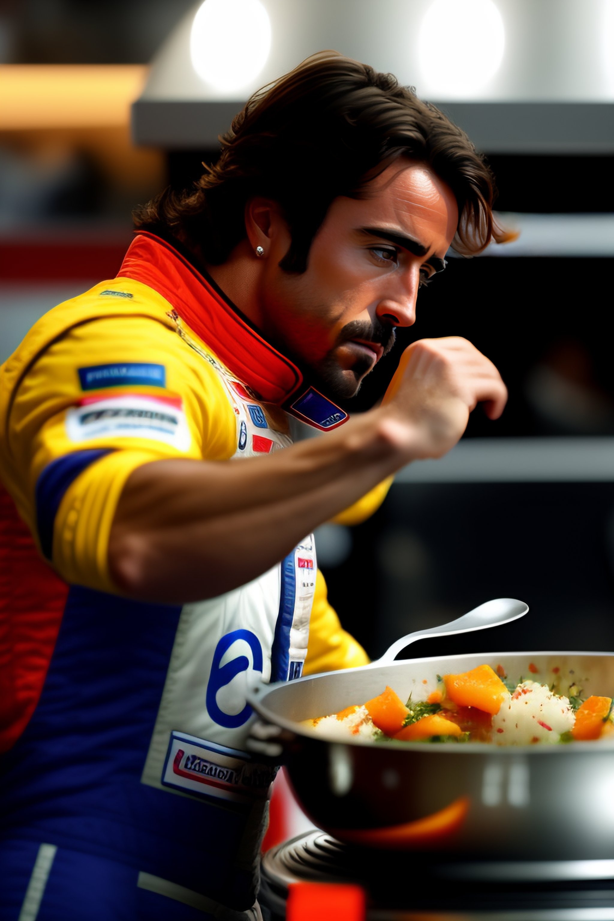 Lexica - Fernando Alonso cocinando